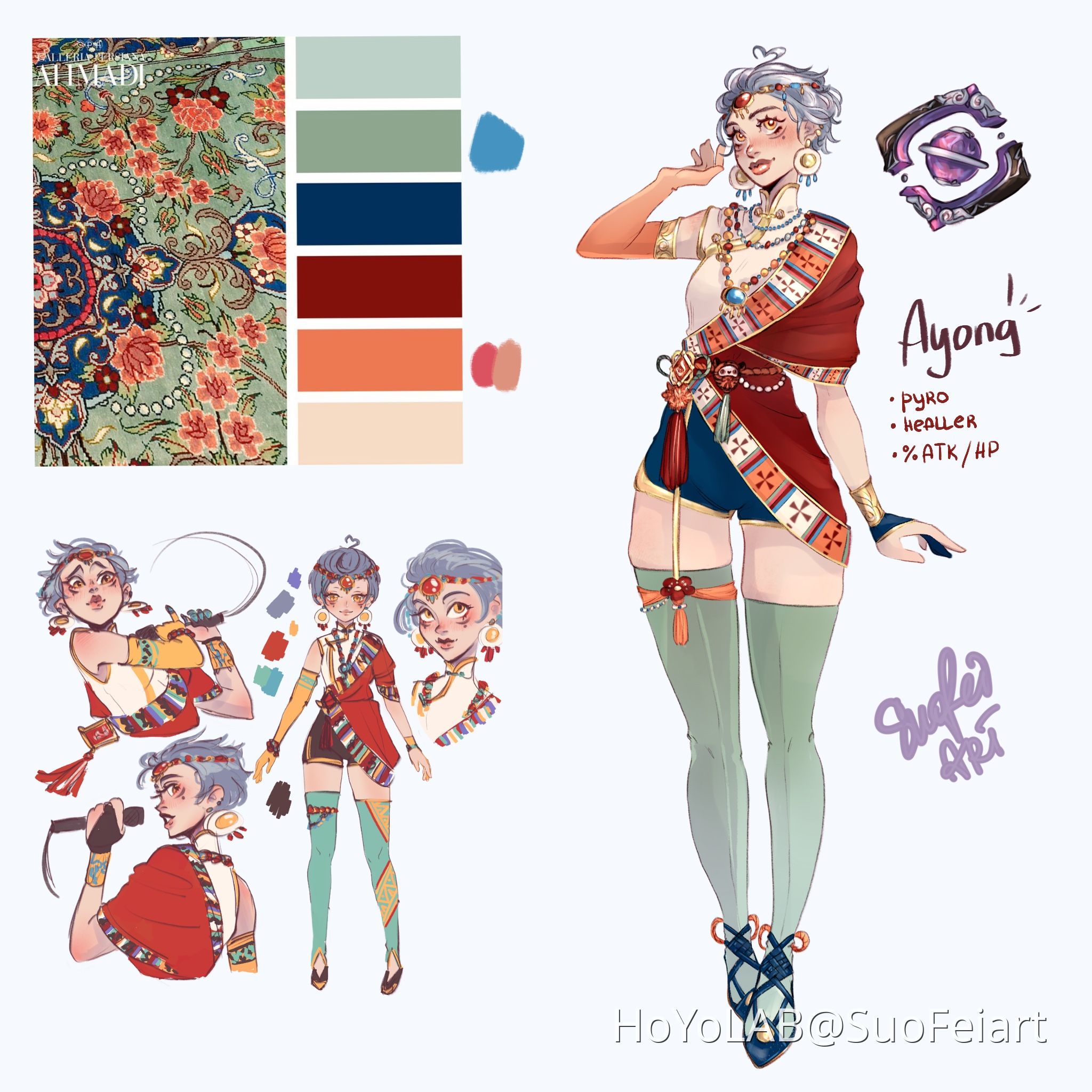 Ayong OC Pyro healer ♥️ Genshin Impact | HoYoLAB