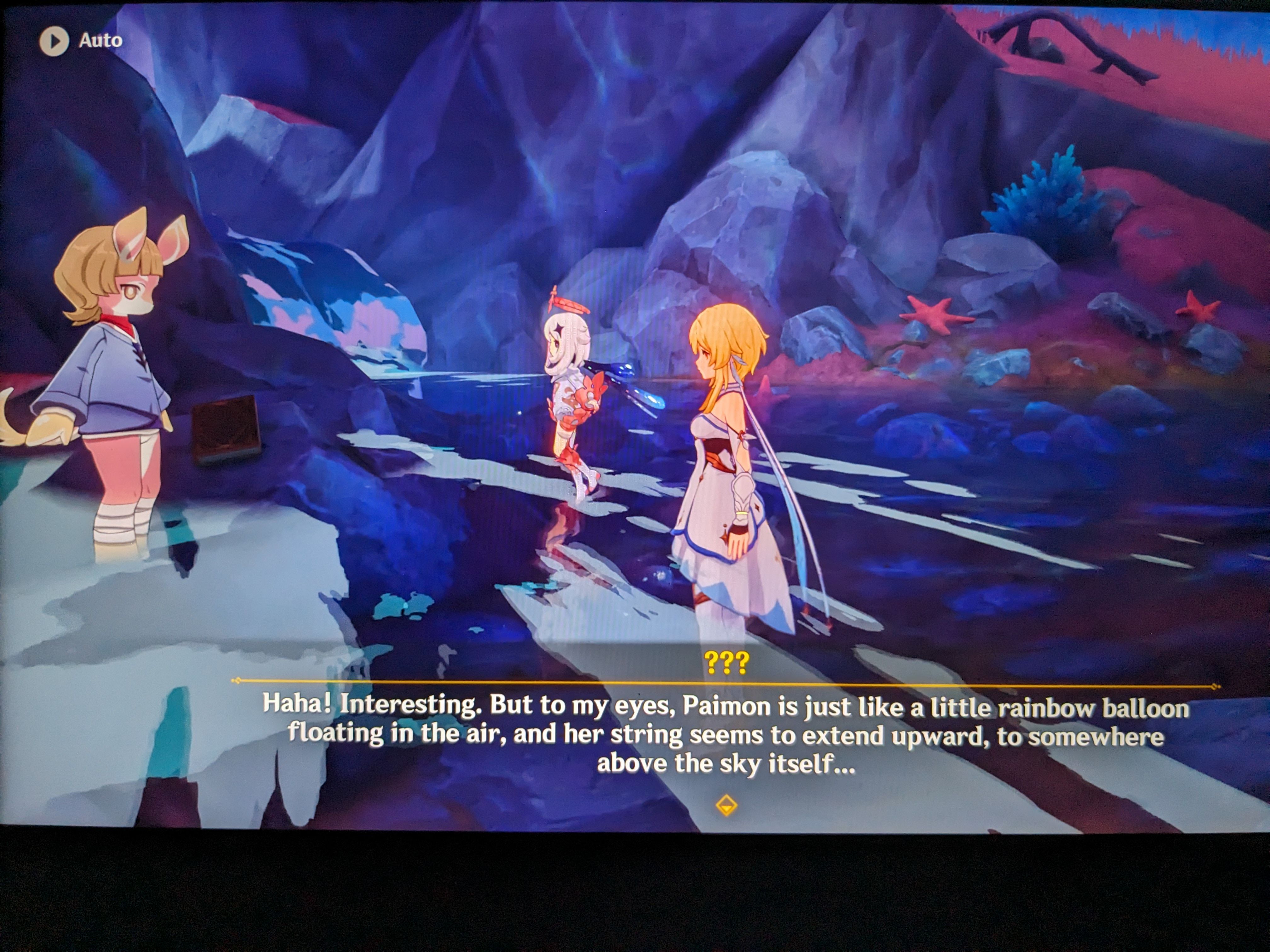 Hmm intresting So paimons strings are attached to above the sky 👀 ...