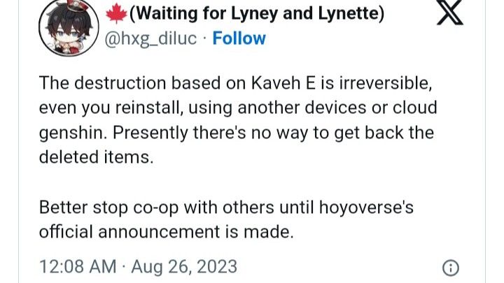 THIS IS IMPORTANT! (Kaveh bug/exploit) (fixed I guess?) Genshin Impact ...