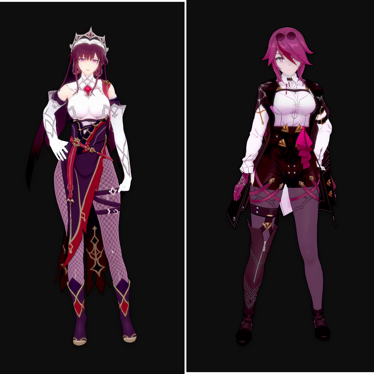 Kafka & Rosaria - Outfit swap 👗🔄 Genshin Impact | HoYoLAB