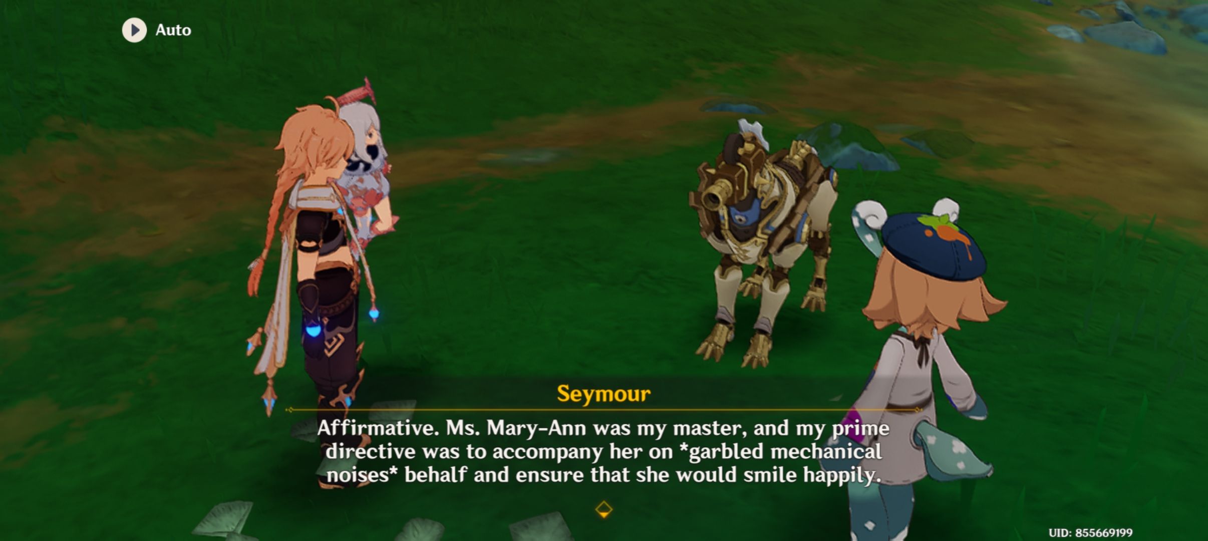 Saymour is really that silly dog mentioned in Narzissenkreuz quest by ...