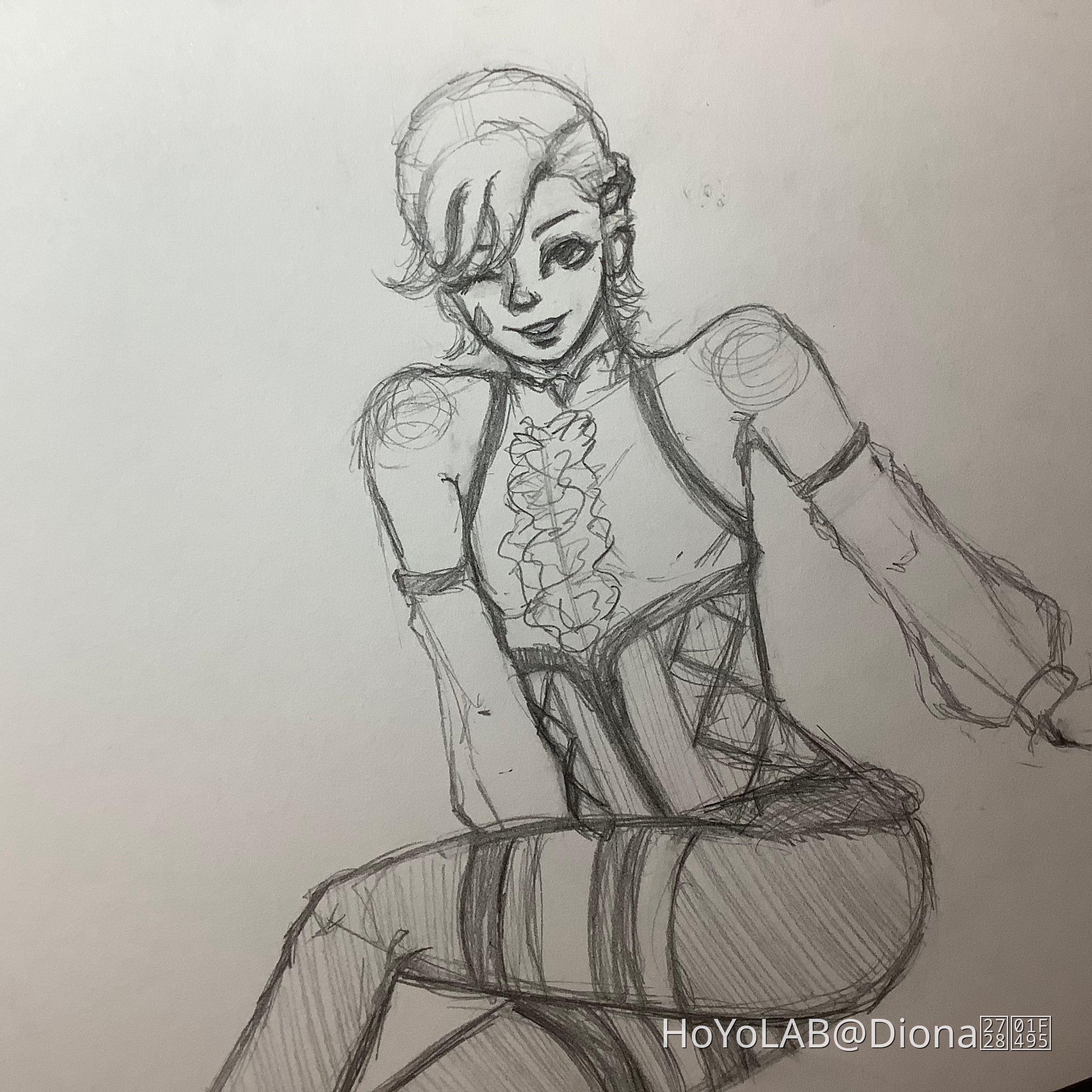 Lyney doodle/sketch Genshin Impact | HoYoLAB