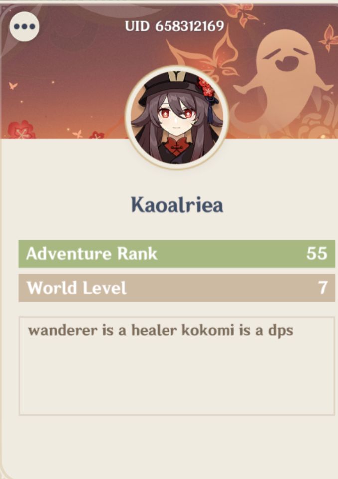 My uid Genshin Impact | HoYoLAB