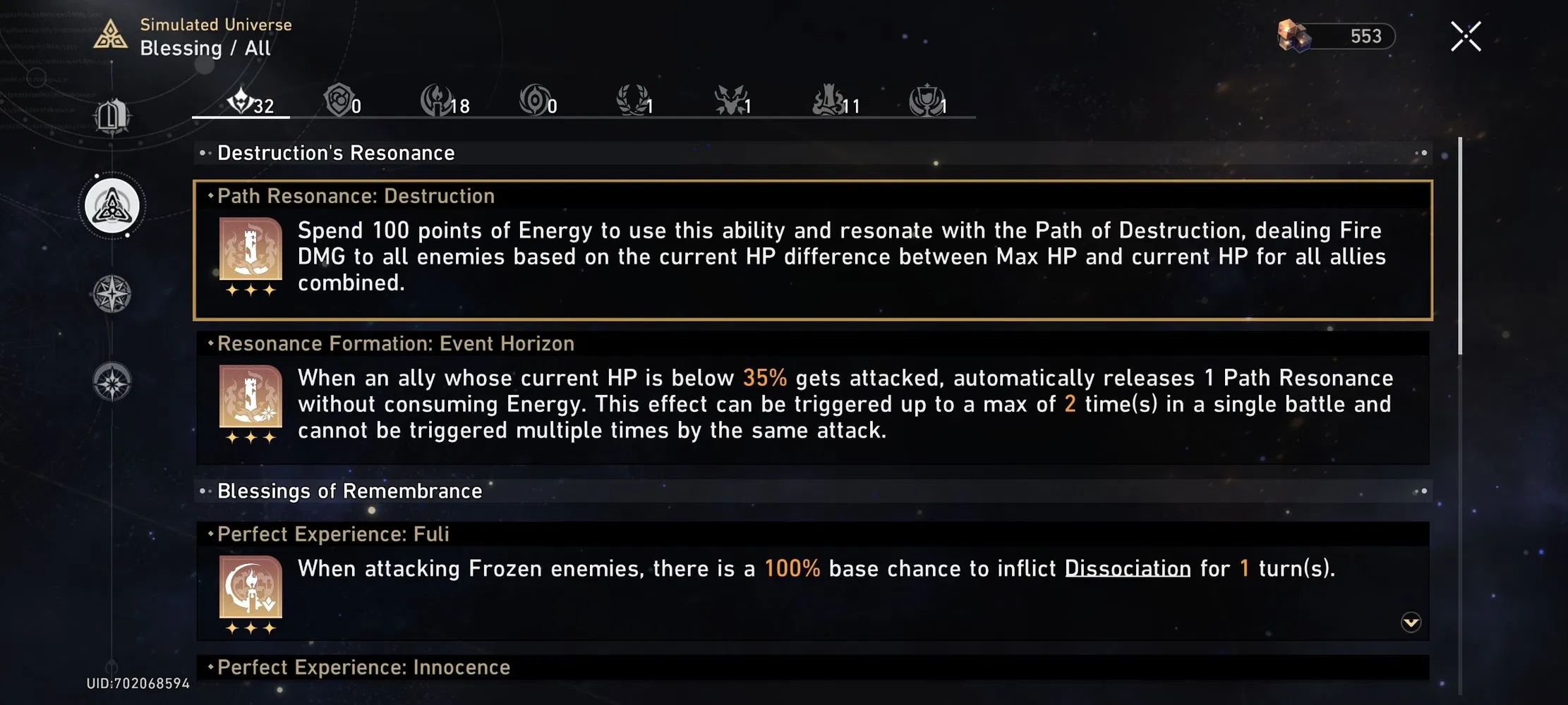 Ruan Mei Simulated Universe Honkai: Star Rail | HoYoLAB