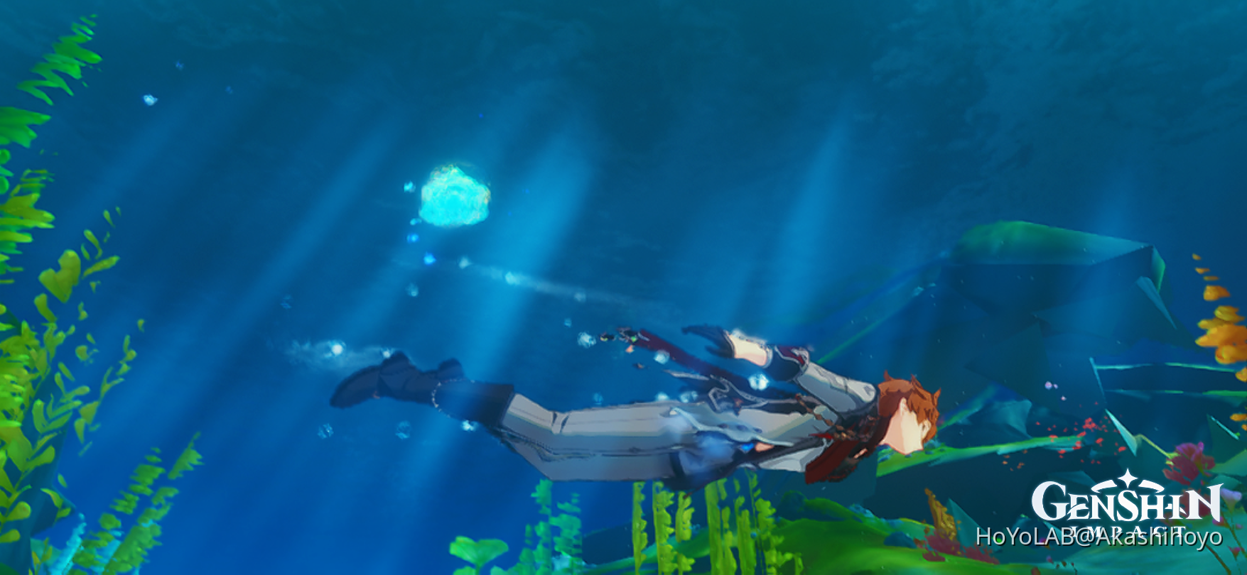 Childe Swim into the beautiful underwater 😍💗. Genshin Impact | HoYoLAB