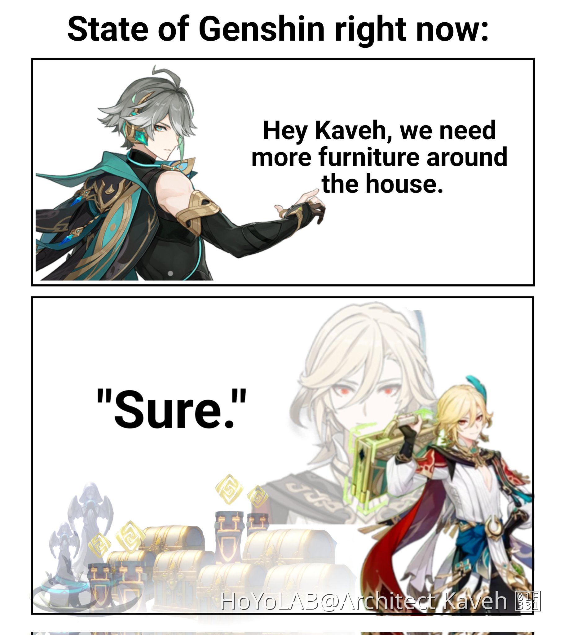 Kaveh done with the world rn after 56 hours of no sleep #Genshin ...