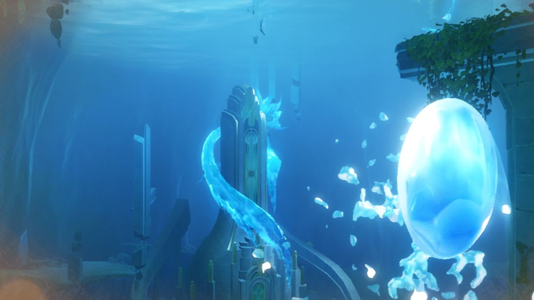 All of Fontaine's underwater areas for ruins are so pretty. Genshin ...