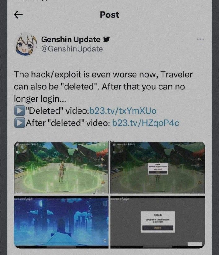 bugs!!!ALERT GENSHIN PLAYERS!!! Genshin Impact | HoYoLAB