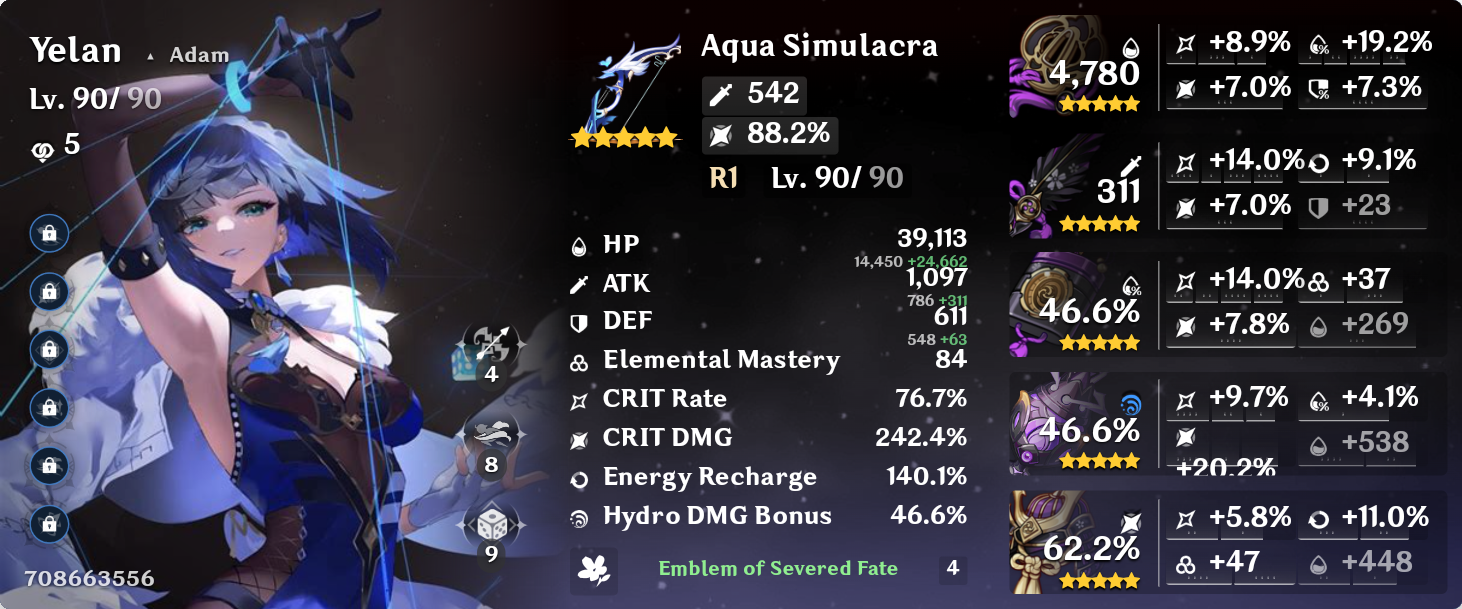 yelan build Genshin Impact | HoYoLAB