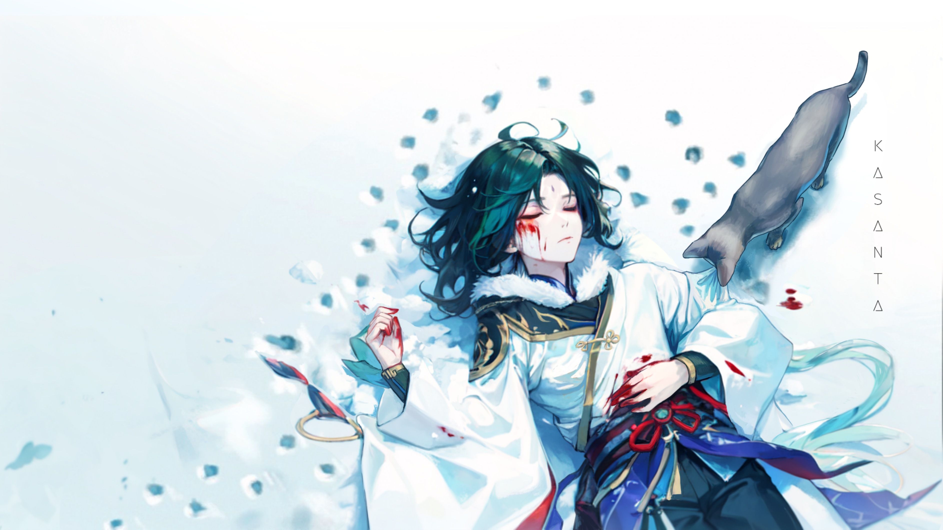 /Xiao art/ ~ When the snow is... Genshin Impact | HoYoLAB