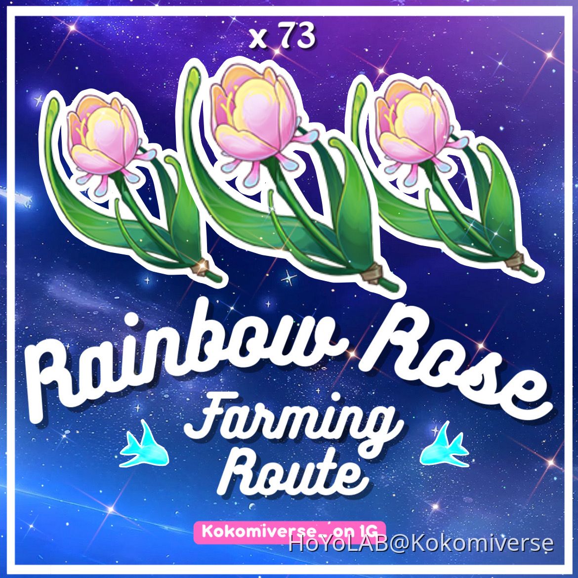 •Rainbow Rose - Farming Route• Genshin Impact | HoYoLAB