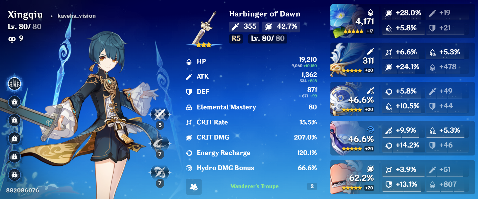 waterboy updated build Genshin Impact | HoYoLAB