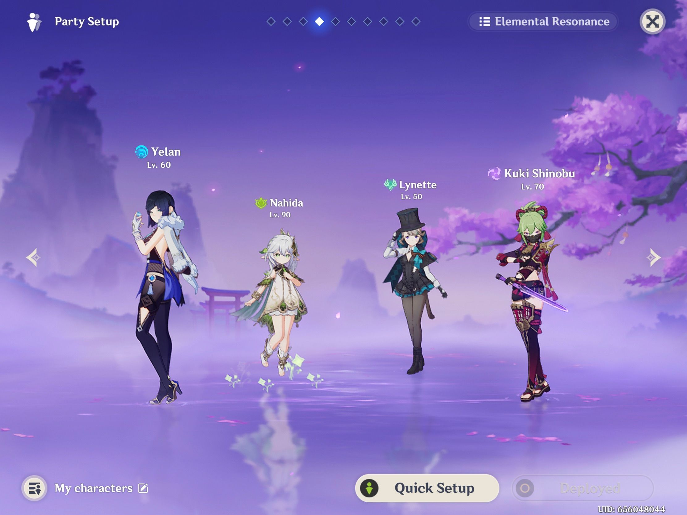 Party screen 3 Genshin Impact | HoYoLAB