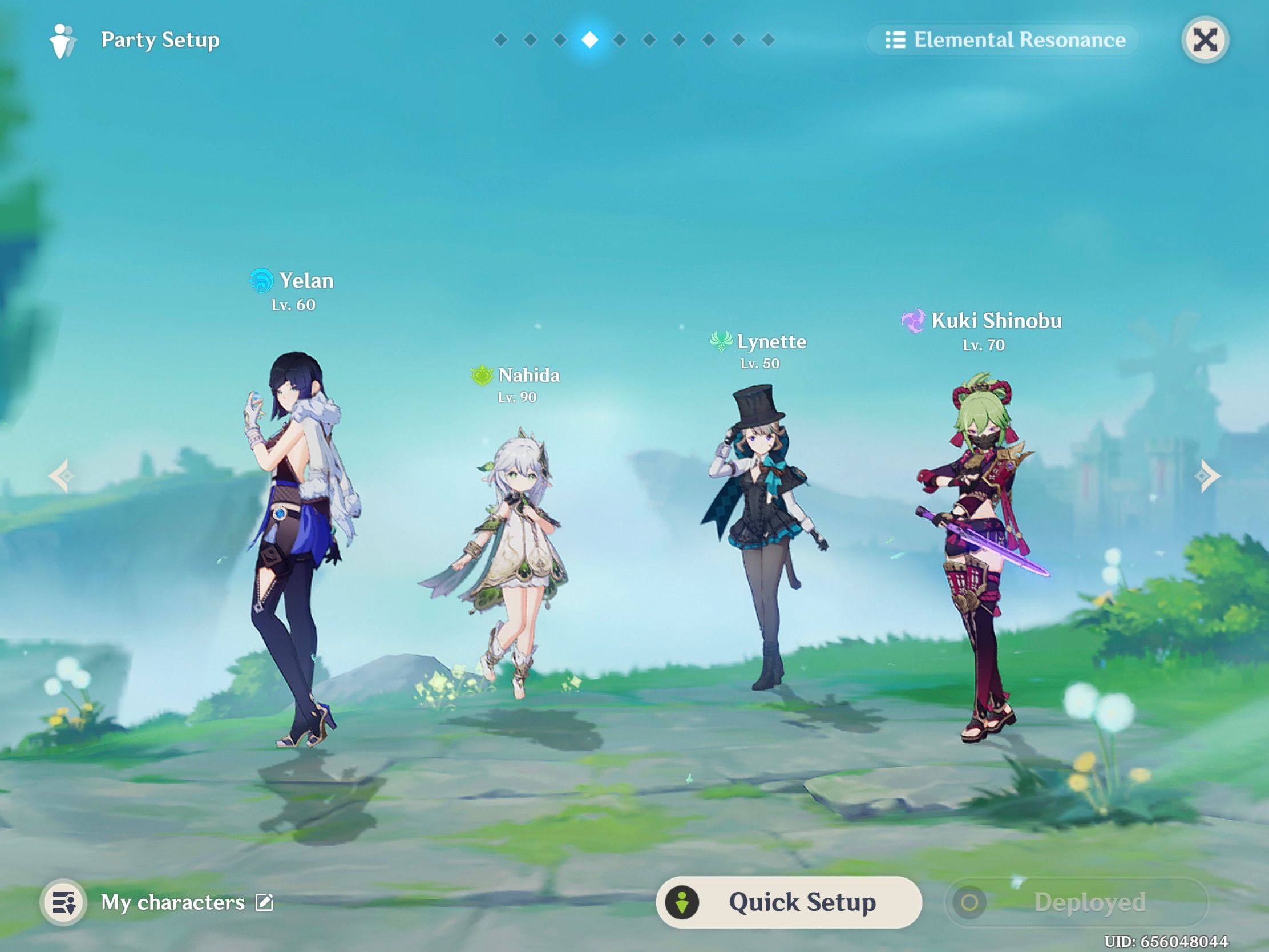 Party screen 1 Genshin Impact | HoYoLAB