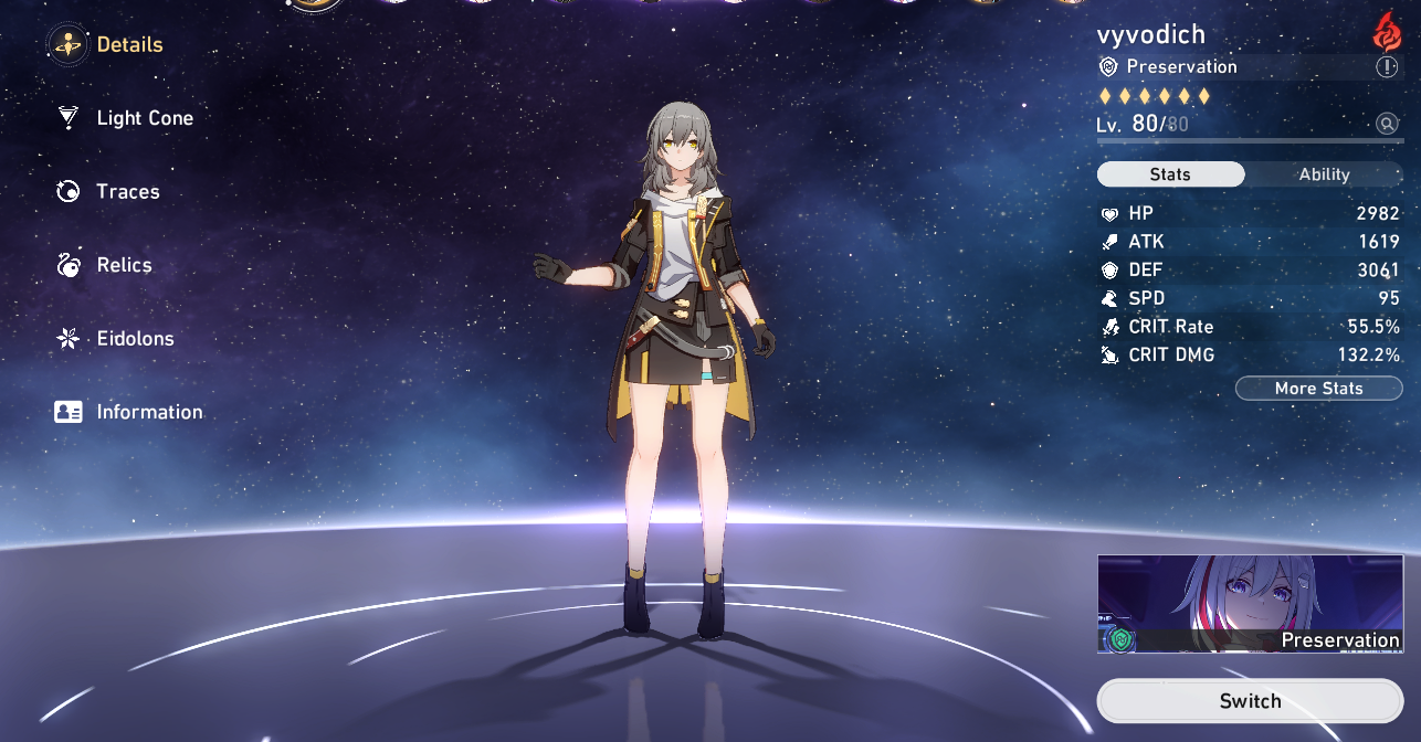 Just trying to build a dps fire MC.Here the out come Honkai: Star Rail ...