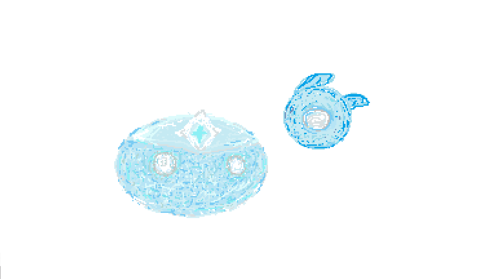 cryo slime and blue seelie Genshin Impact | HoYoLAB