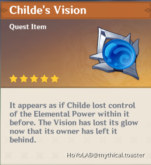 is Childe ever gonna take his vision back? Genshin Impact | HoYoLAB