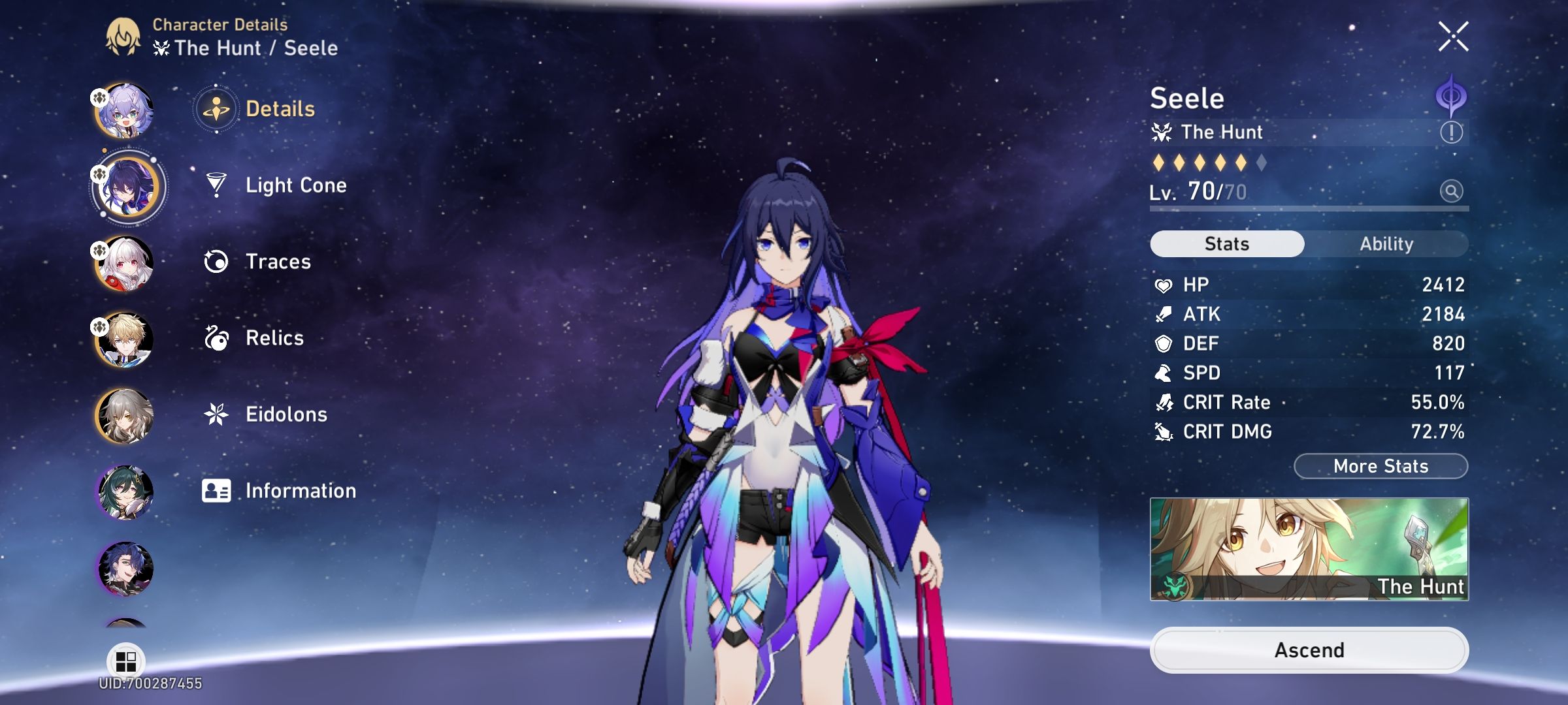 pls rate my f2p seele build she is my main I try to get her better ...