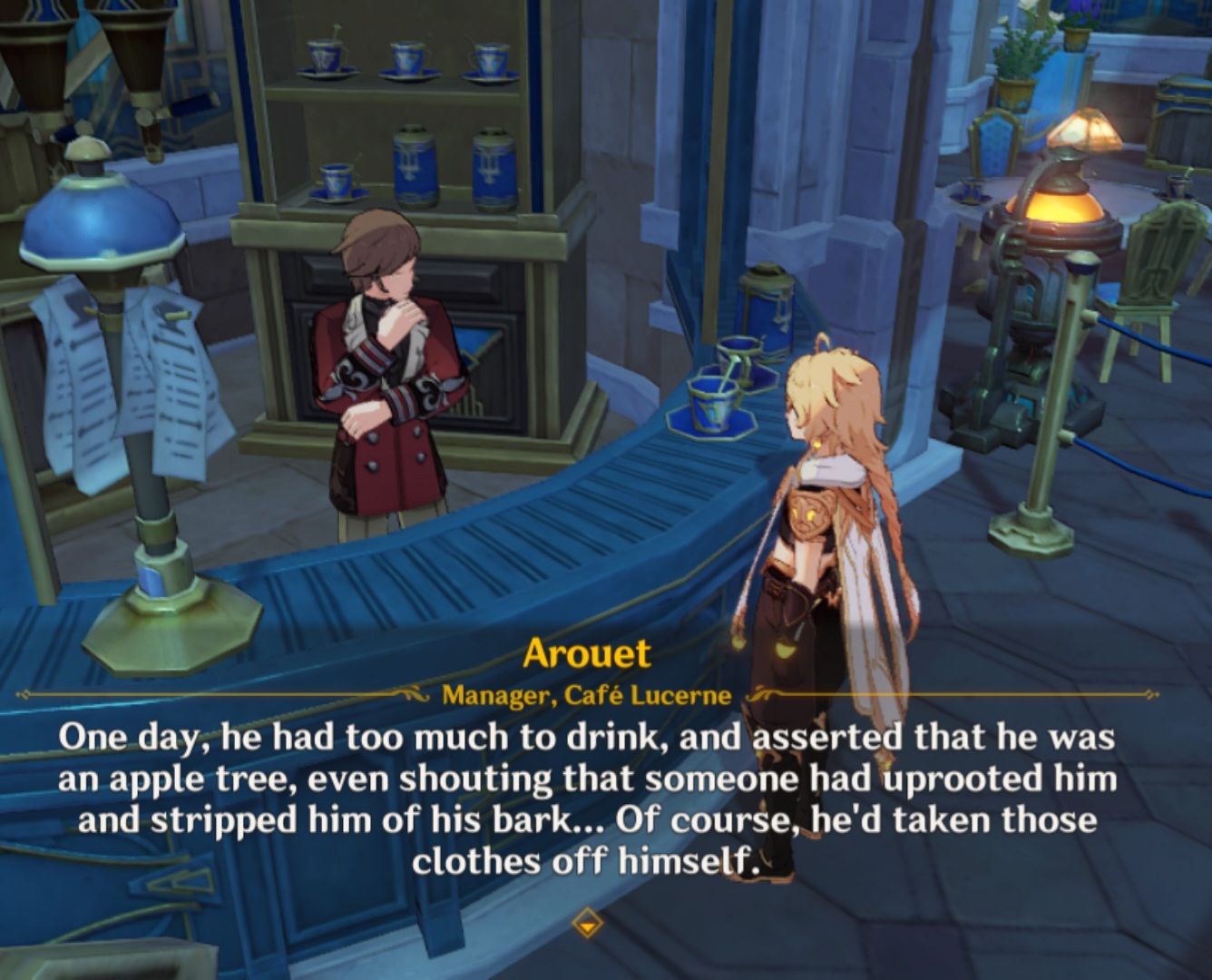 A very "interesting" story at the Café Lucerne 🤨 Genshin Impact | HoYoLAB