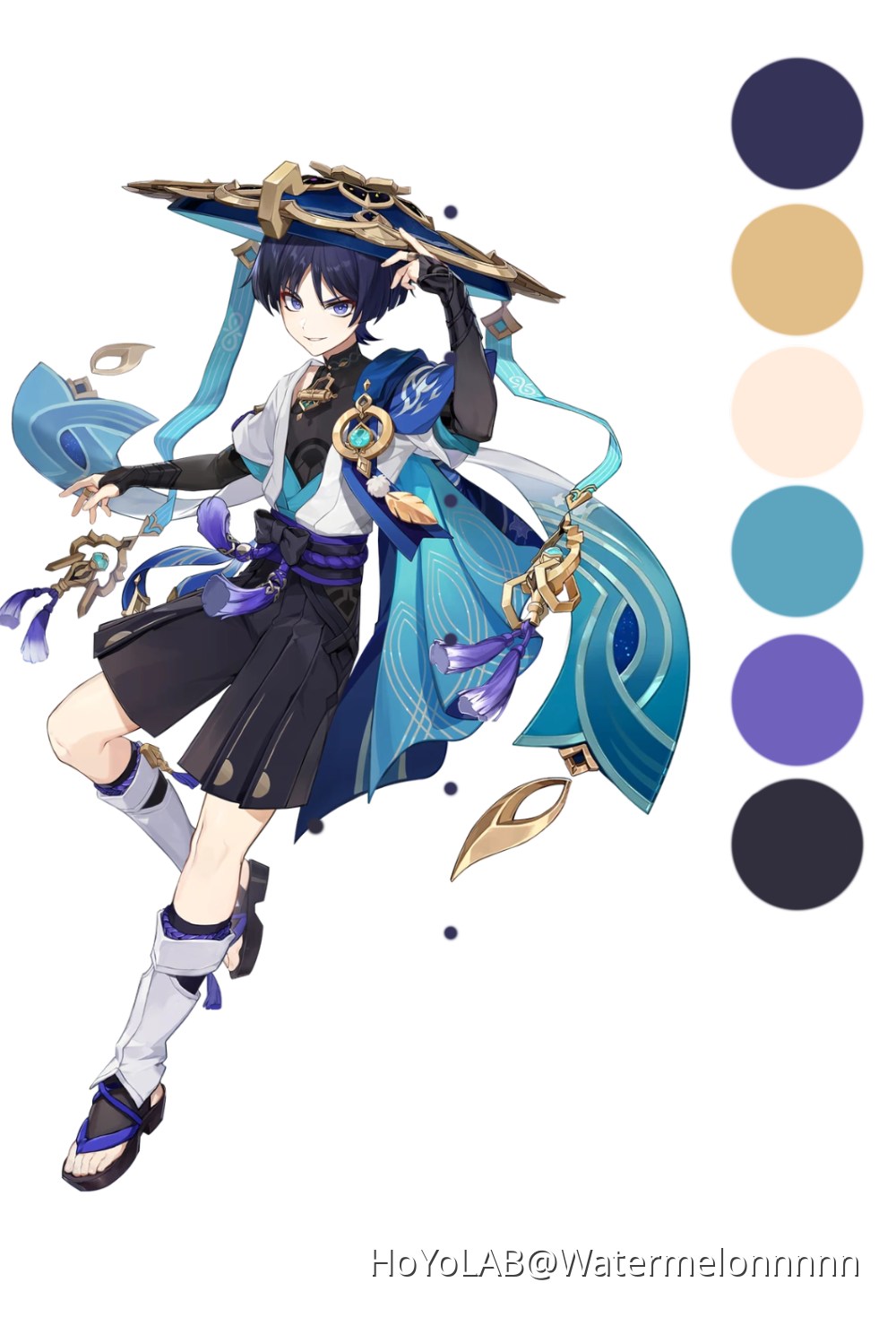 Scaramooche/wanderer colour pallet Genshin Impact | HoYoLAB