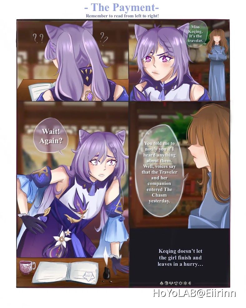 Yelan and Keqing Comic Genshin Impact | HoYoLAB