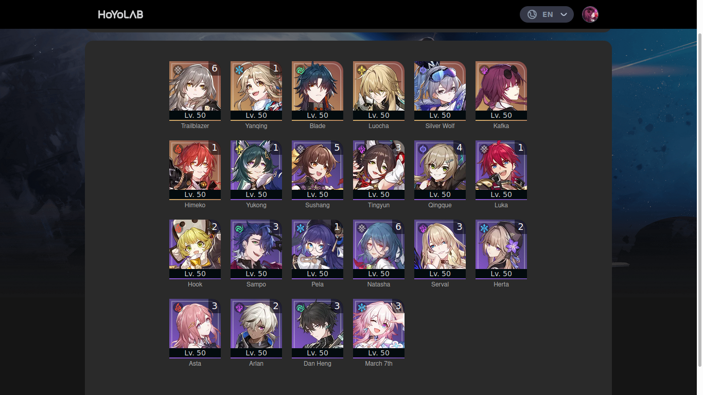 My Current HSR Roster Honkai: Star Rail | HoYoLAB