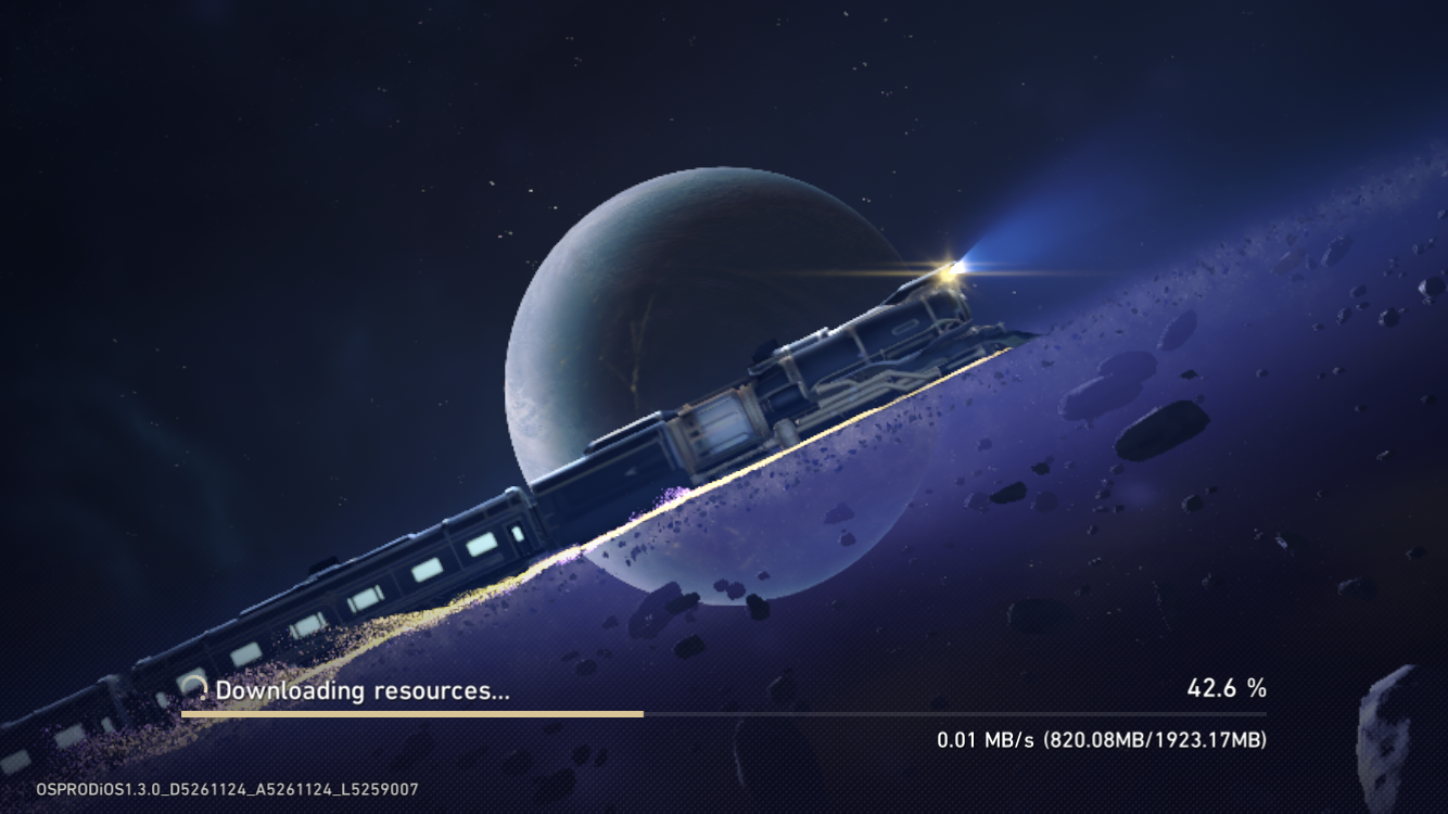 my potato phone trying to download the new hsr update Honkai: Star Rail ...