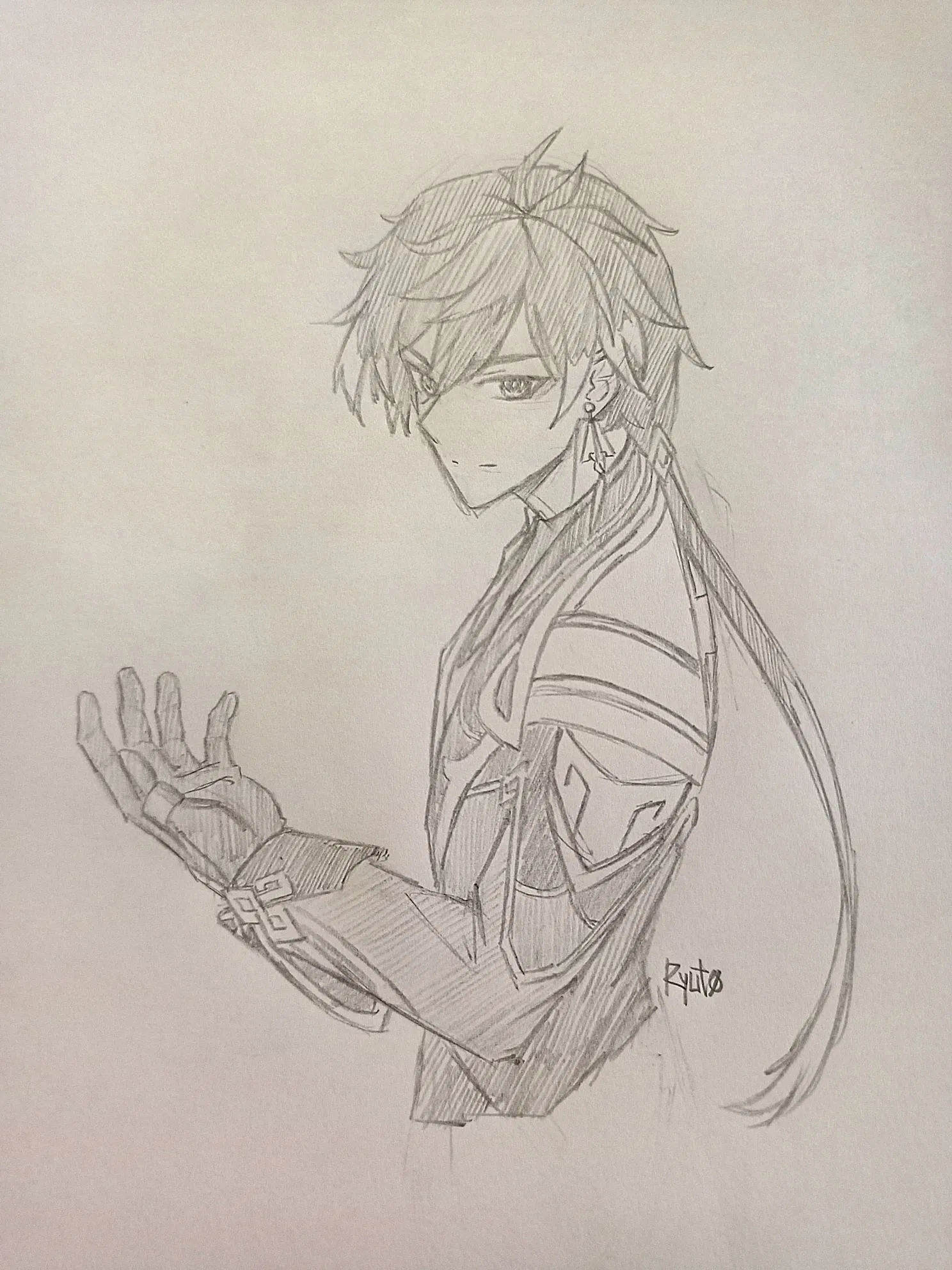 Just a simple zhongli sketch Genshin Impact | HoYoLAB
