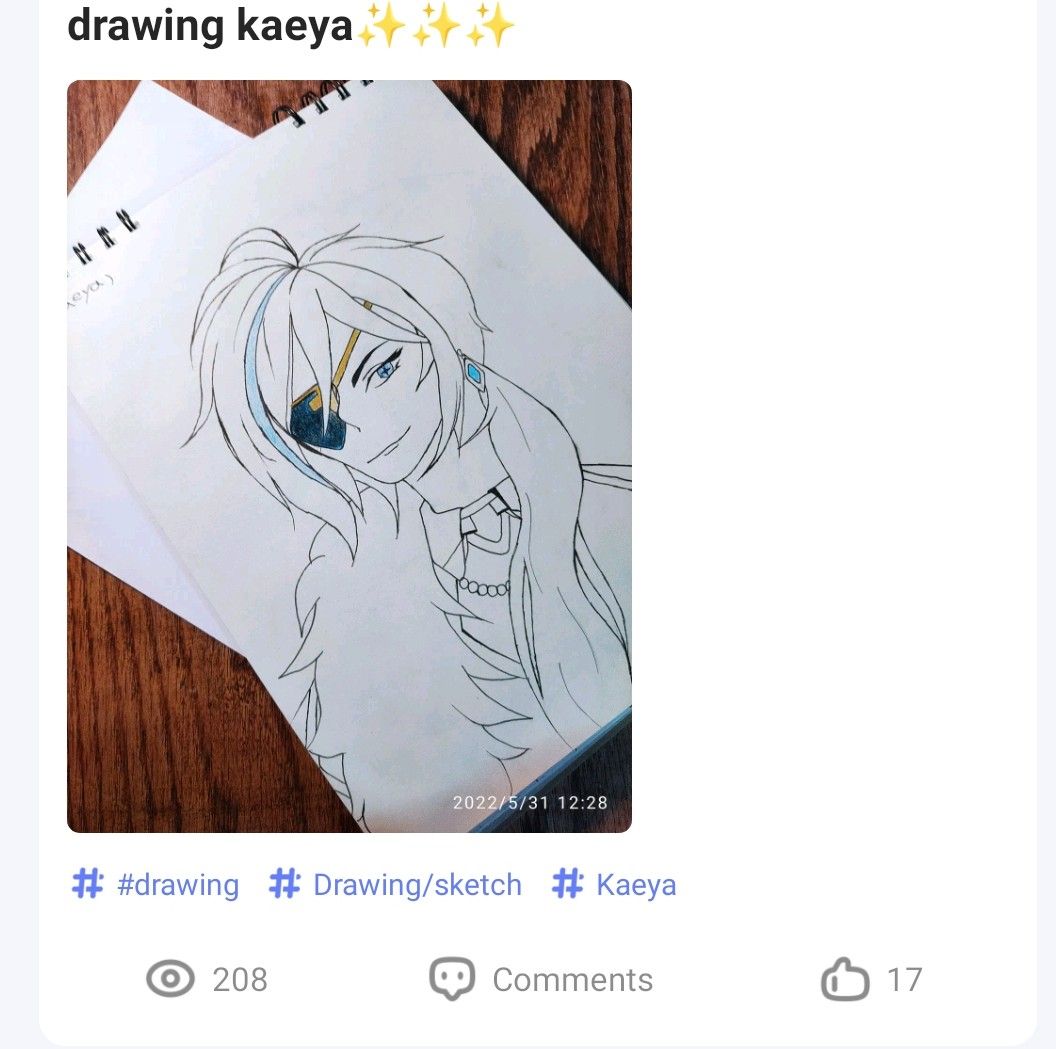 highest view on kaeya drawing Genshin Impact | HoYoLAB