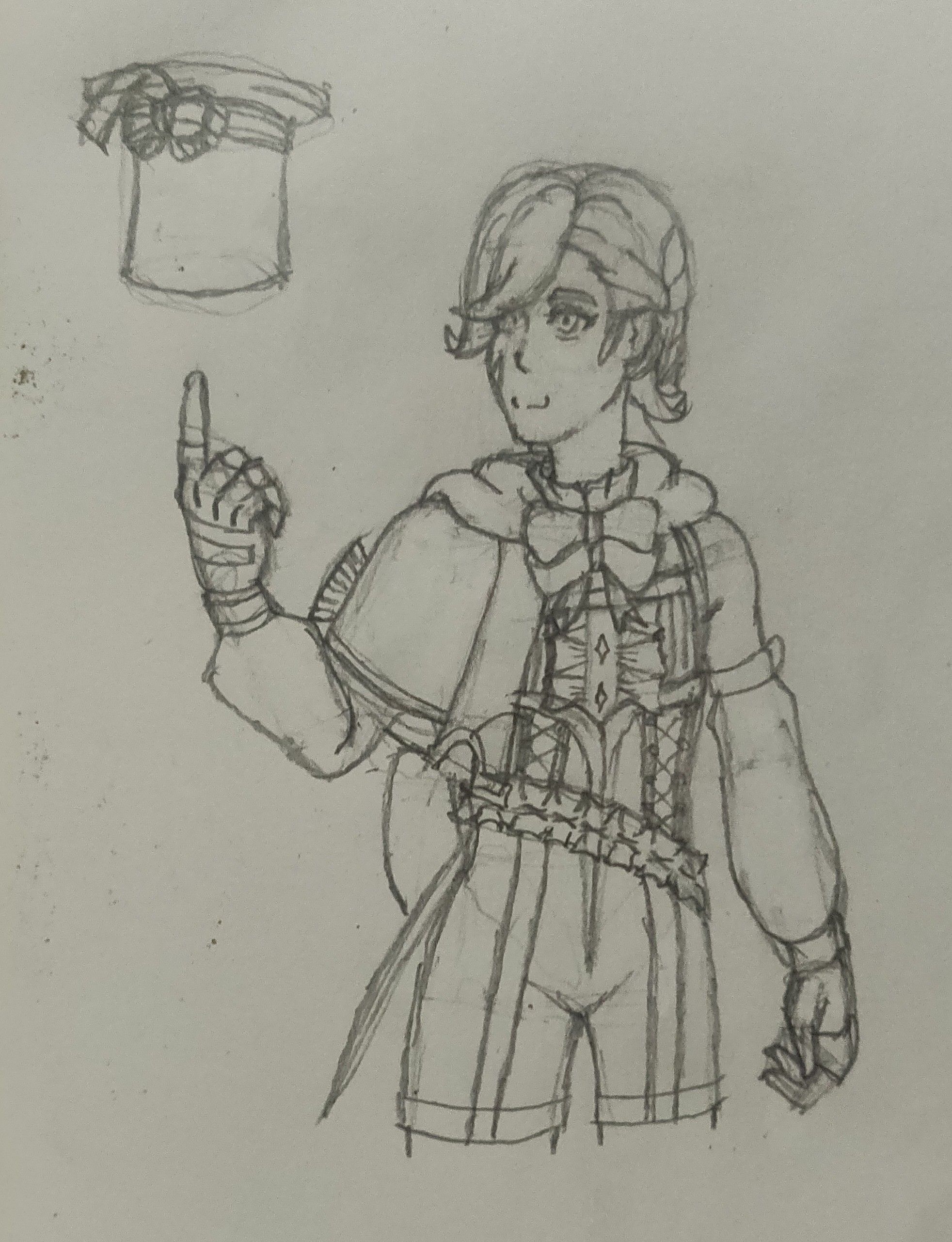 Lyney sketch Genshin Impact | HoYoLAB