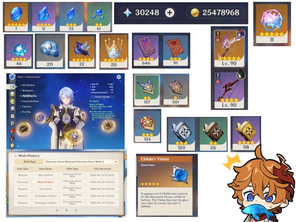 Childe Prefarm and Saving (Some For Zhongli) Genshin Impact | HoYoLAB