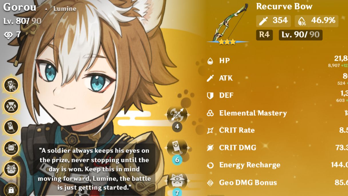 Gorou is now fully ascended. Genshin Impact | HoYoLAB