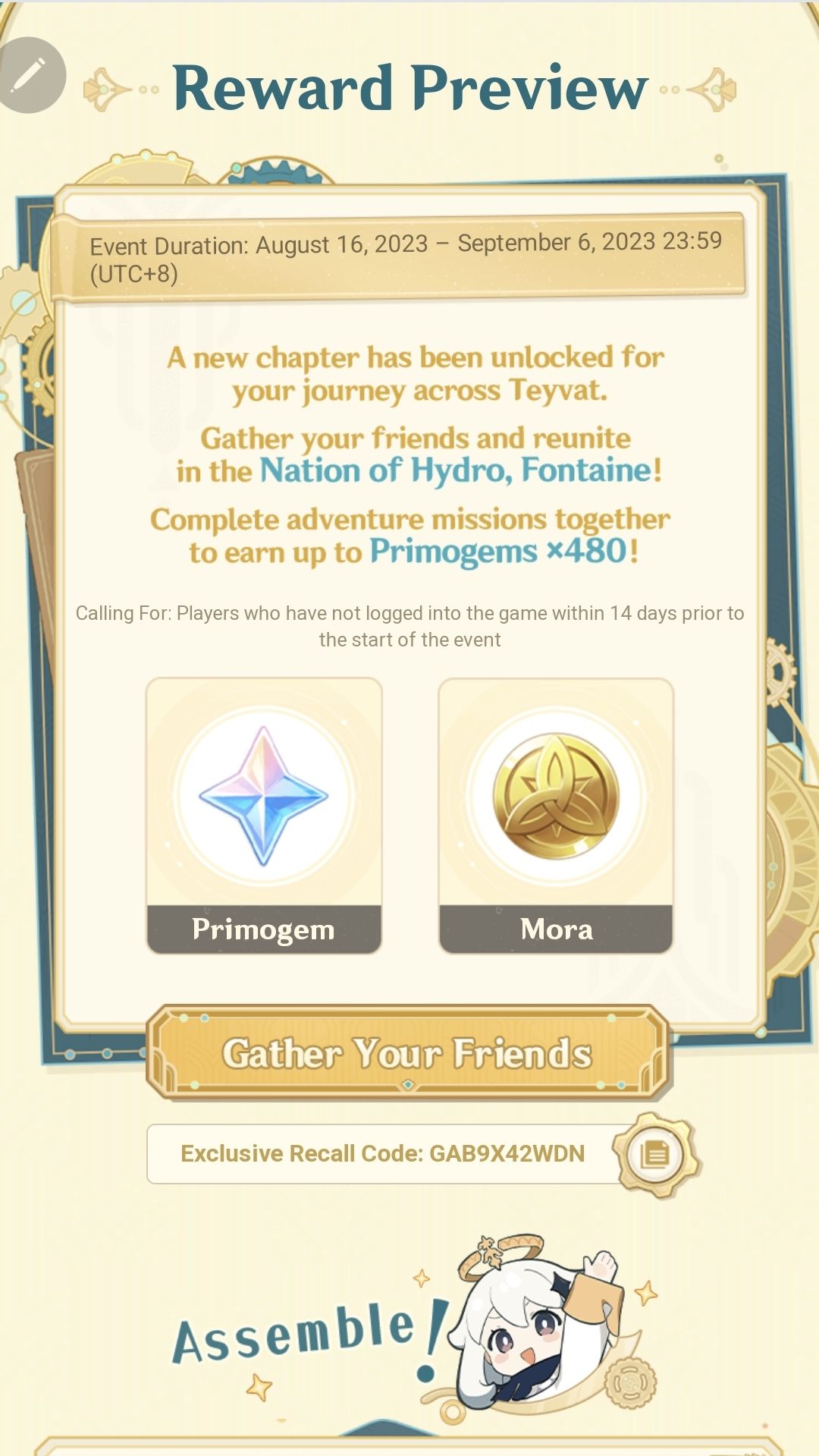 Code for Primo Gems Genshin Impact | HoYoLAB