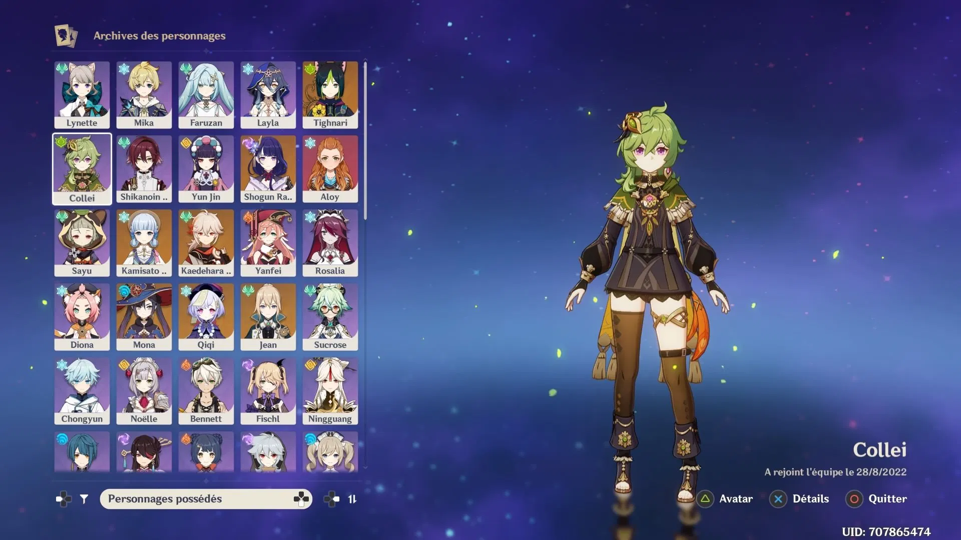 tout mes perso Genshin Impact | HoYoLAB