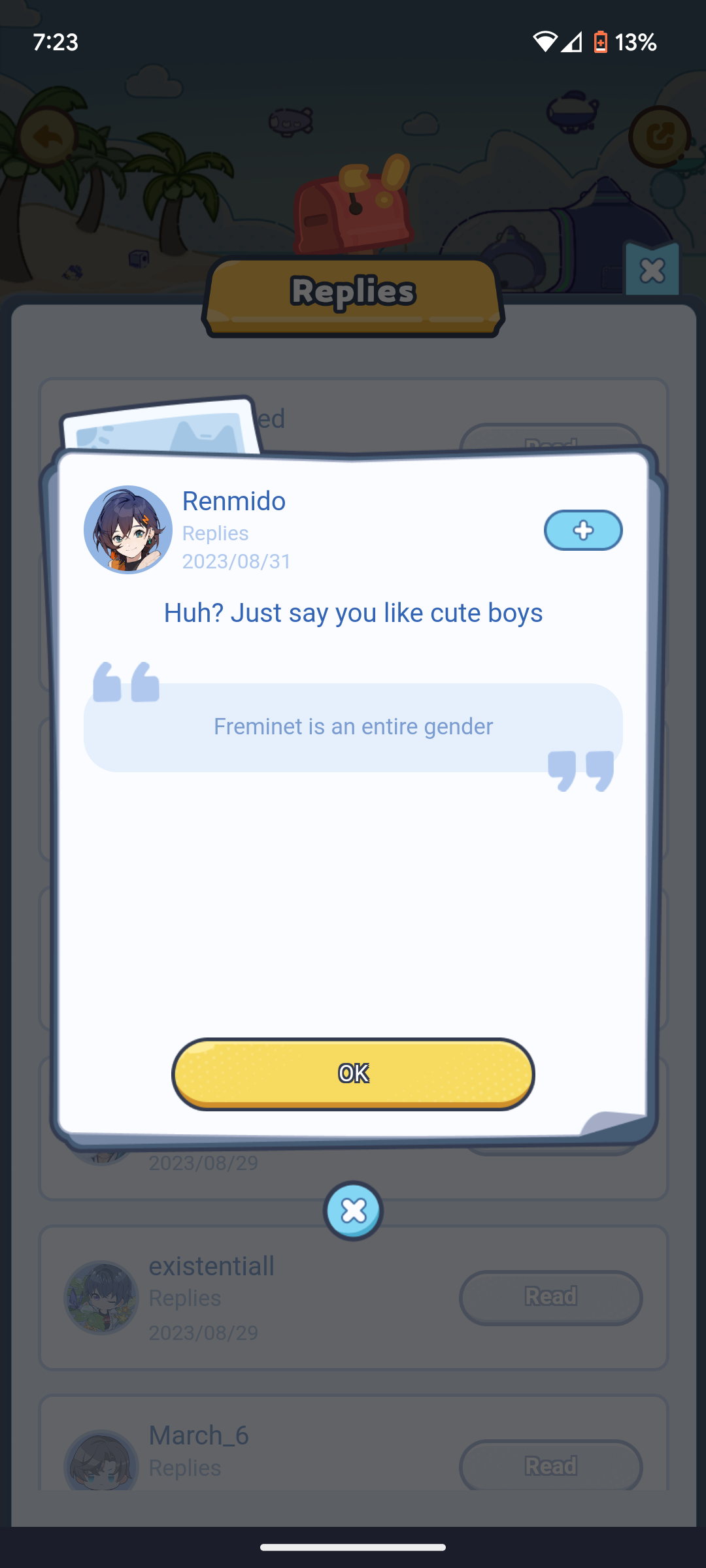 All I'm trying to say is that chongus and freminet give me gender envy ...