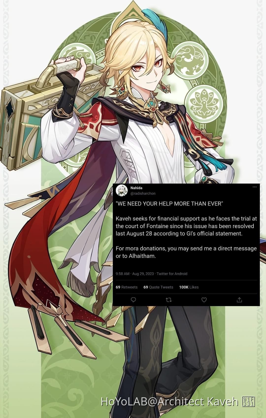Kaveh needs help Genshin Impact | HoYoLAB