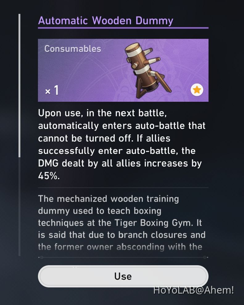 Automatic Wooden Dummy Honkai: Star Rail | HoYoLAB