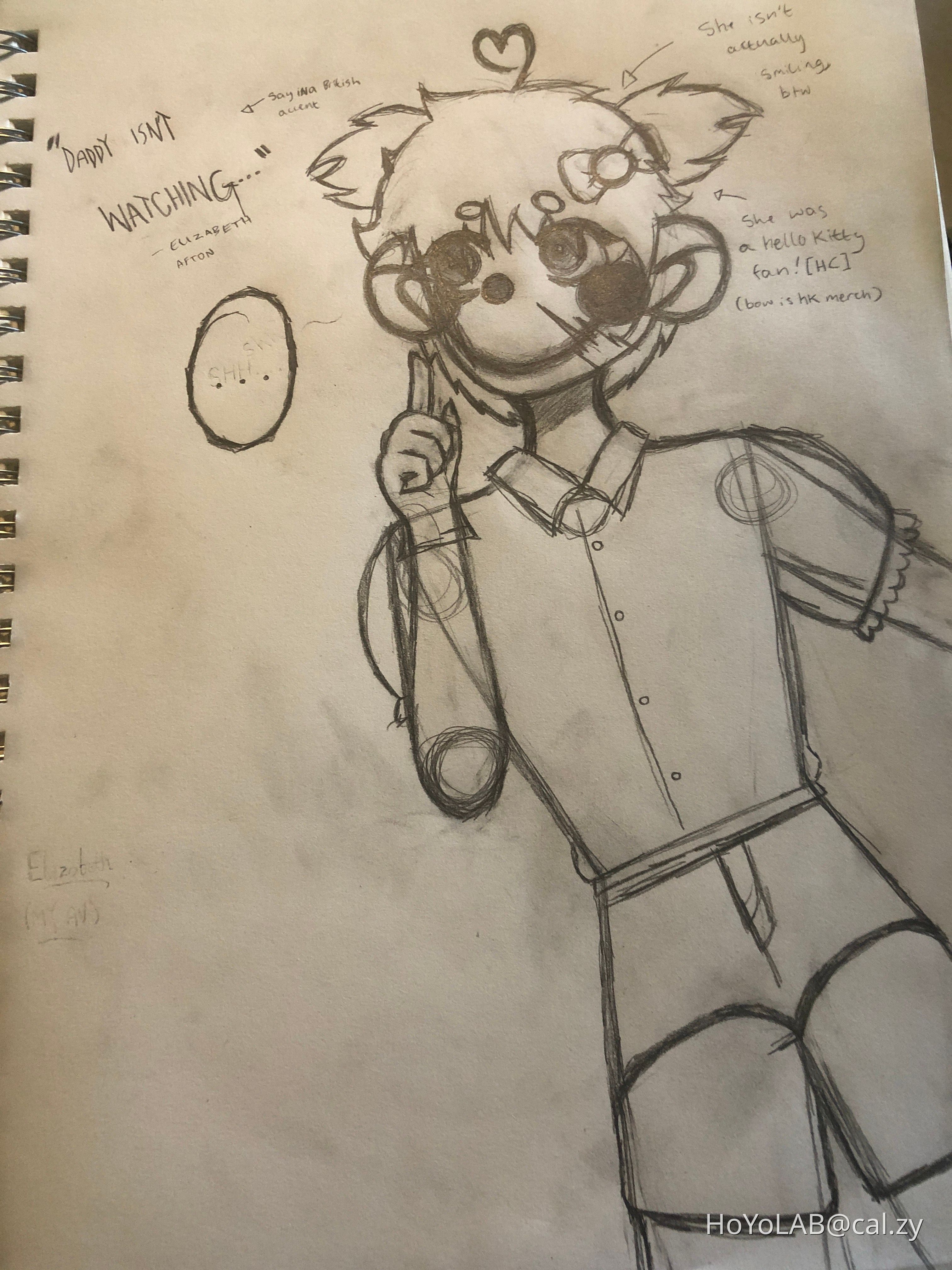 day 1 of sharing random scary drawings of mine that don’t have anything ...