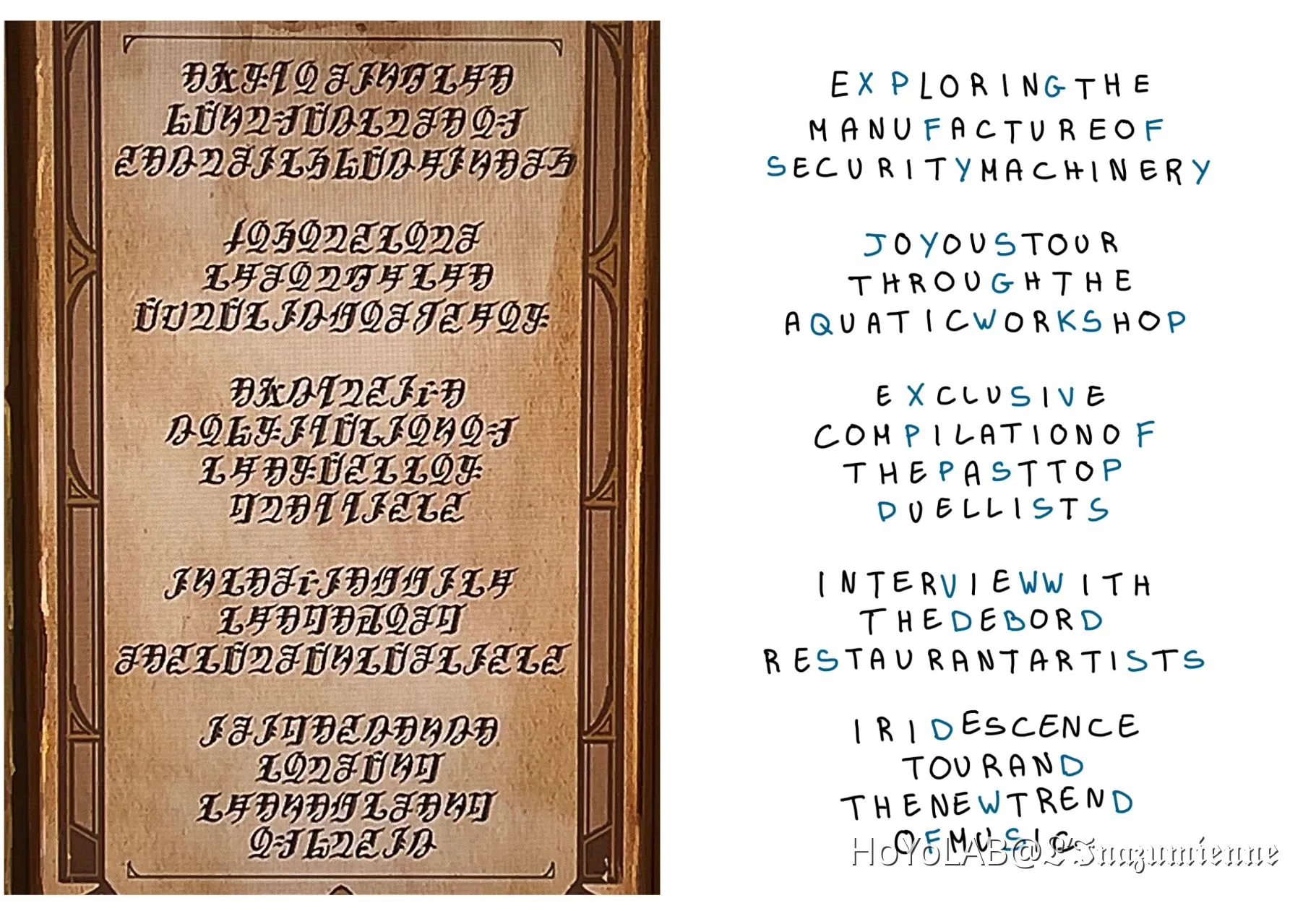 Translation of Fontaine’s alphabet (part 2) Genshin Impact | HoYoLAB