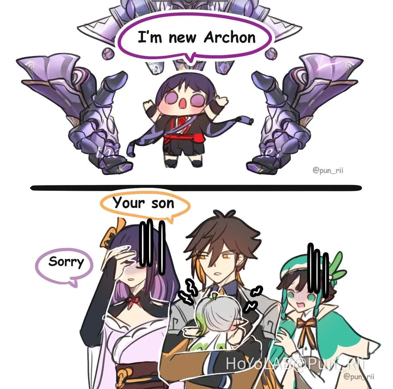 Pun_rii memes that I borrowed Genshin Impact | HoYoLAB