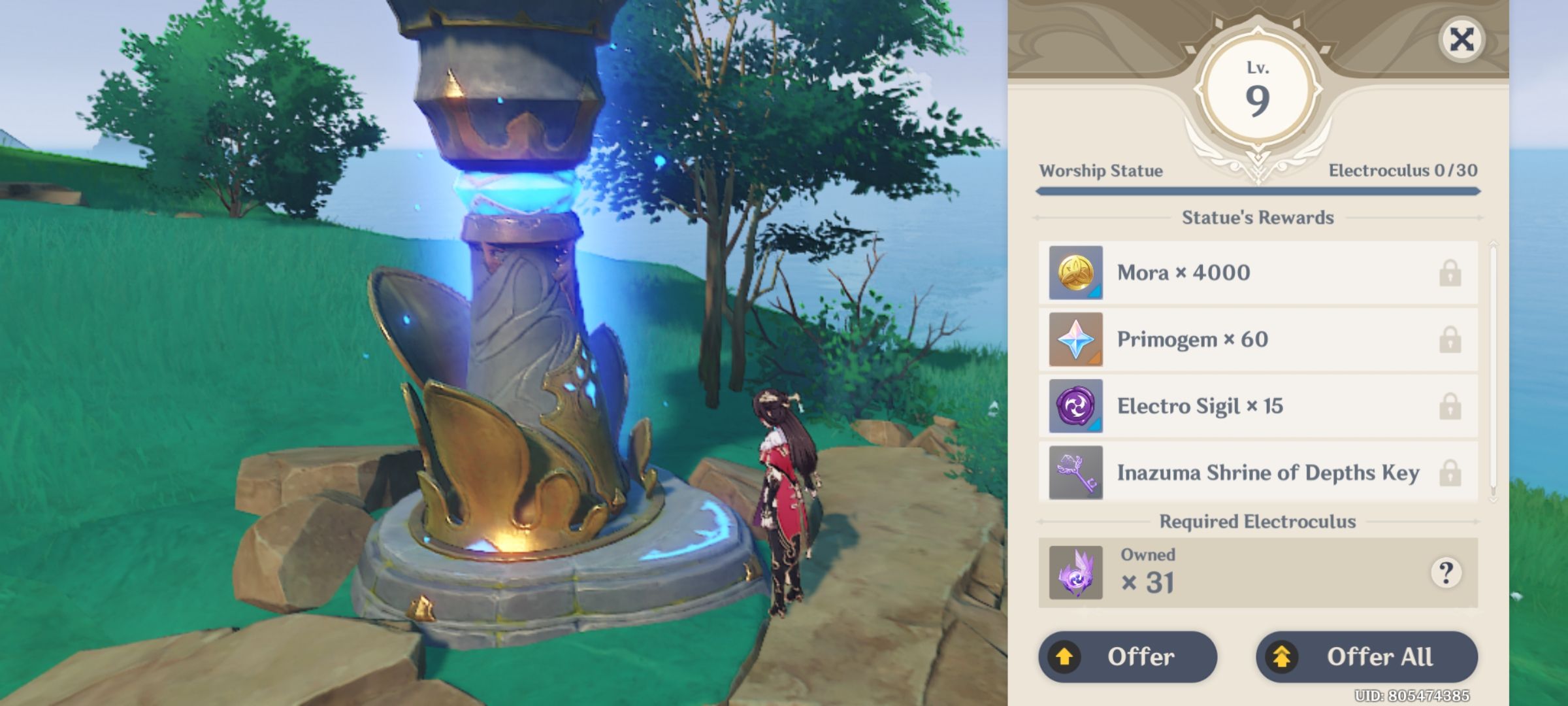 Finally got the time to complete the Inazuma statue. Bonus pictures of ...