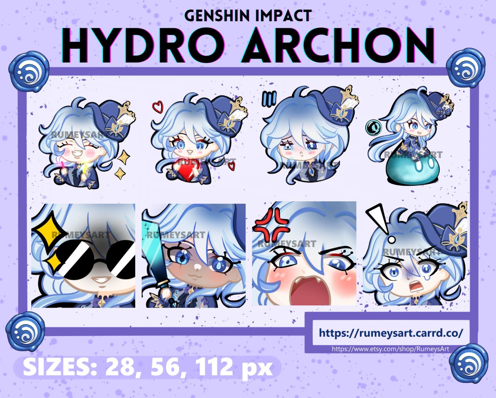 Hydro Archon Focalors Emotes Genshin Impact | HoYoLAB