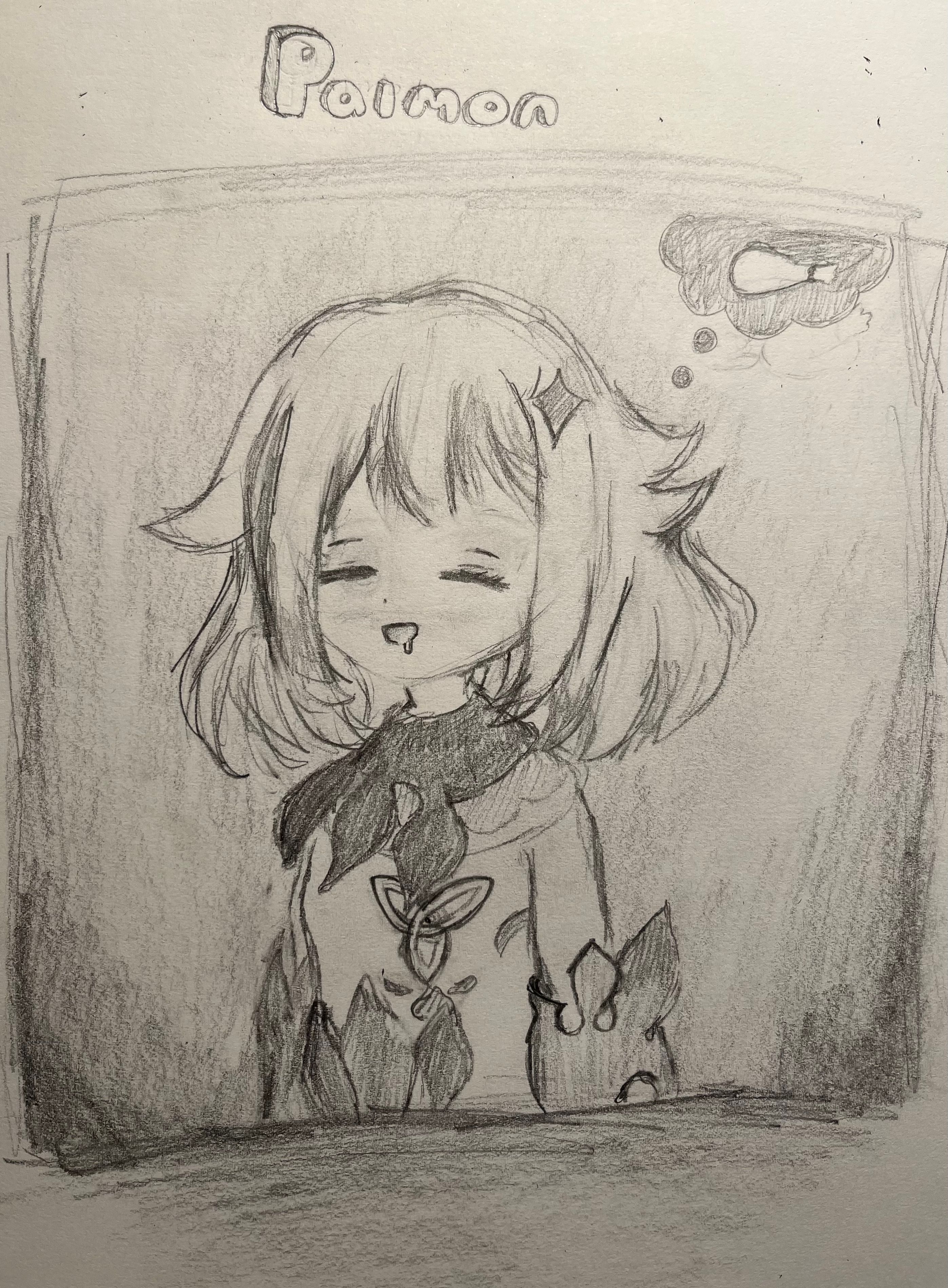 Paimon (no circle thingy above her head) Genshin Impact | HoYoLAB