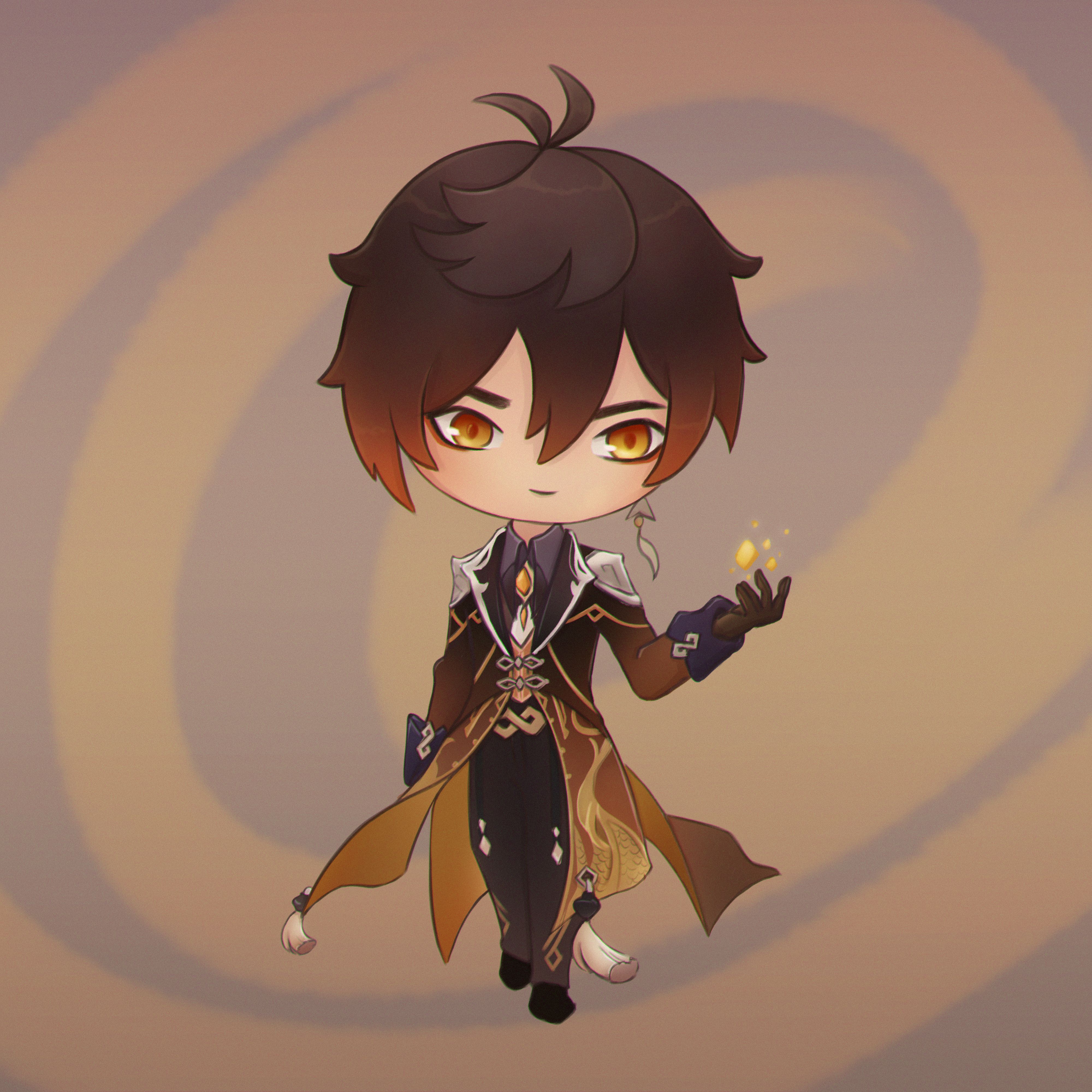 My chibi Zhongli fan art Genshin Impact | HoYoLAB