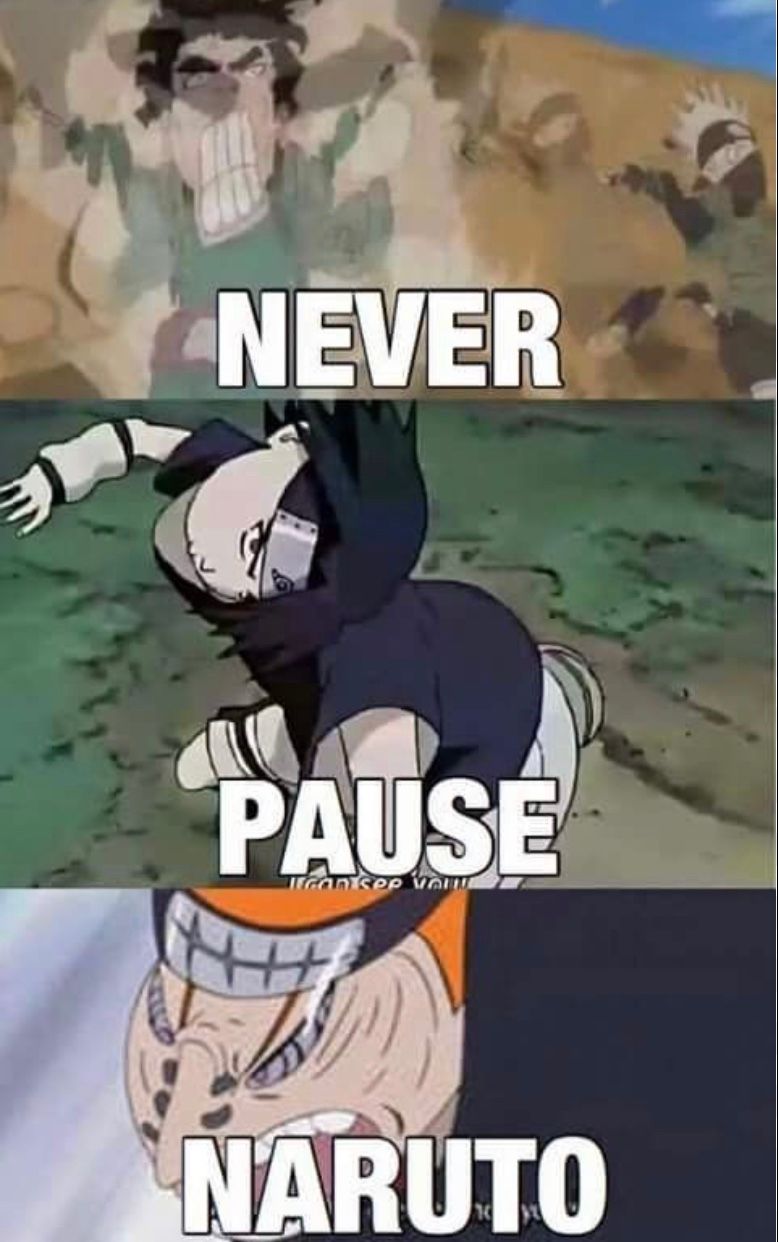 Never pause Naruto | HoYoLAB