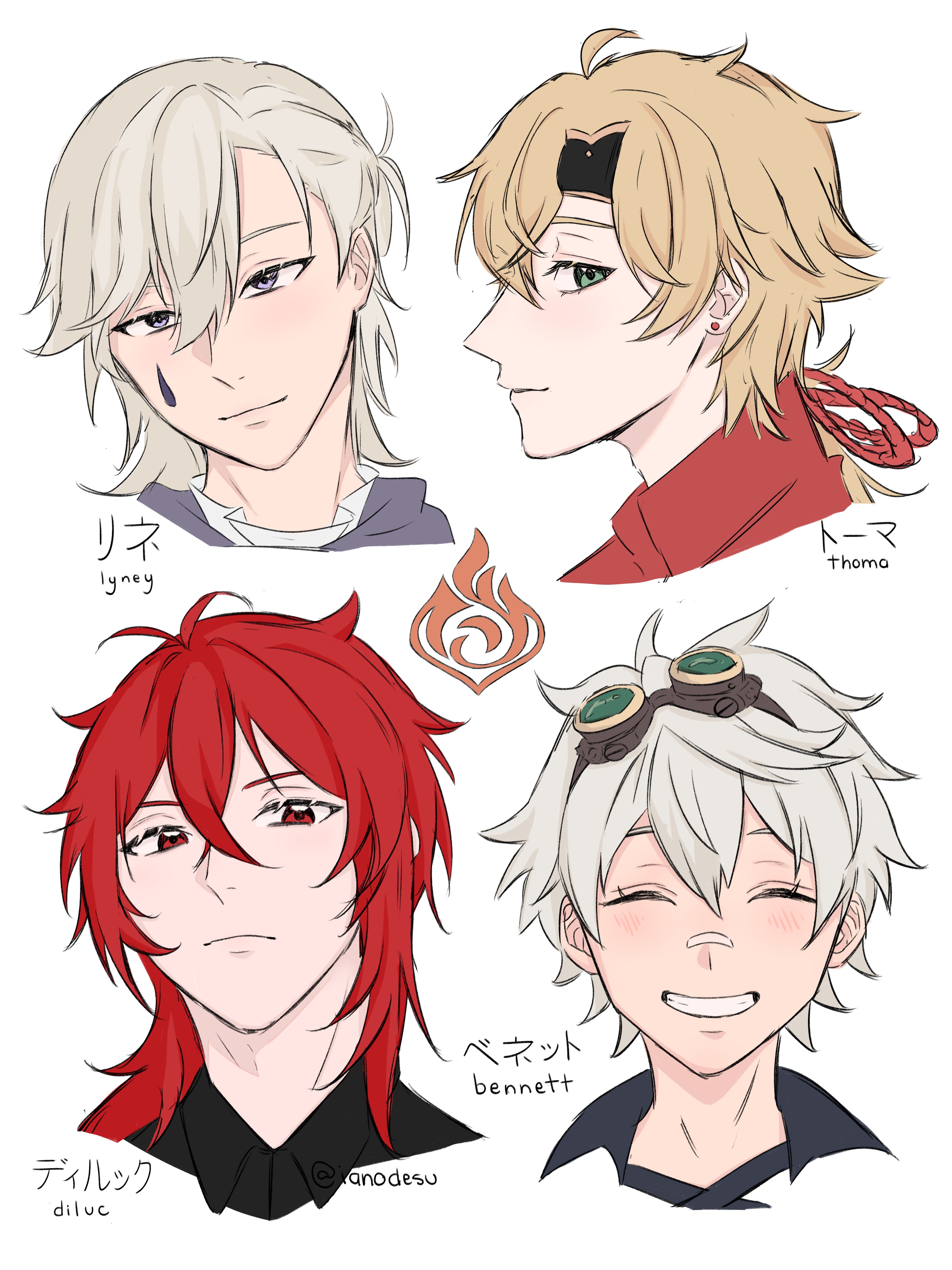 pyro boys! ️‍🔥 Genshin Impact | HoYoLAB