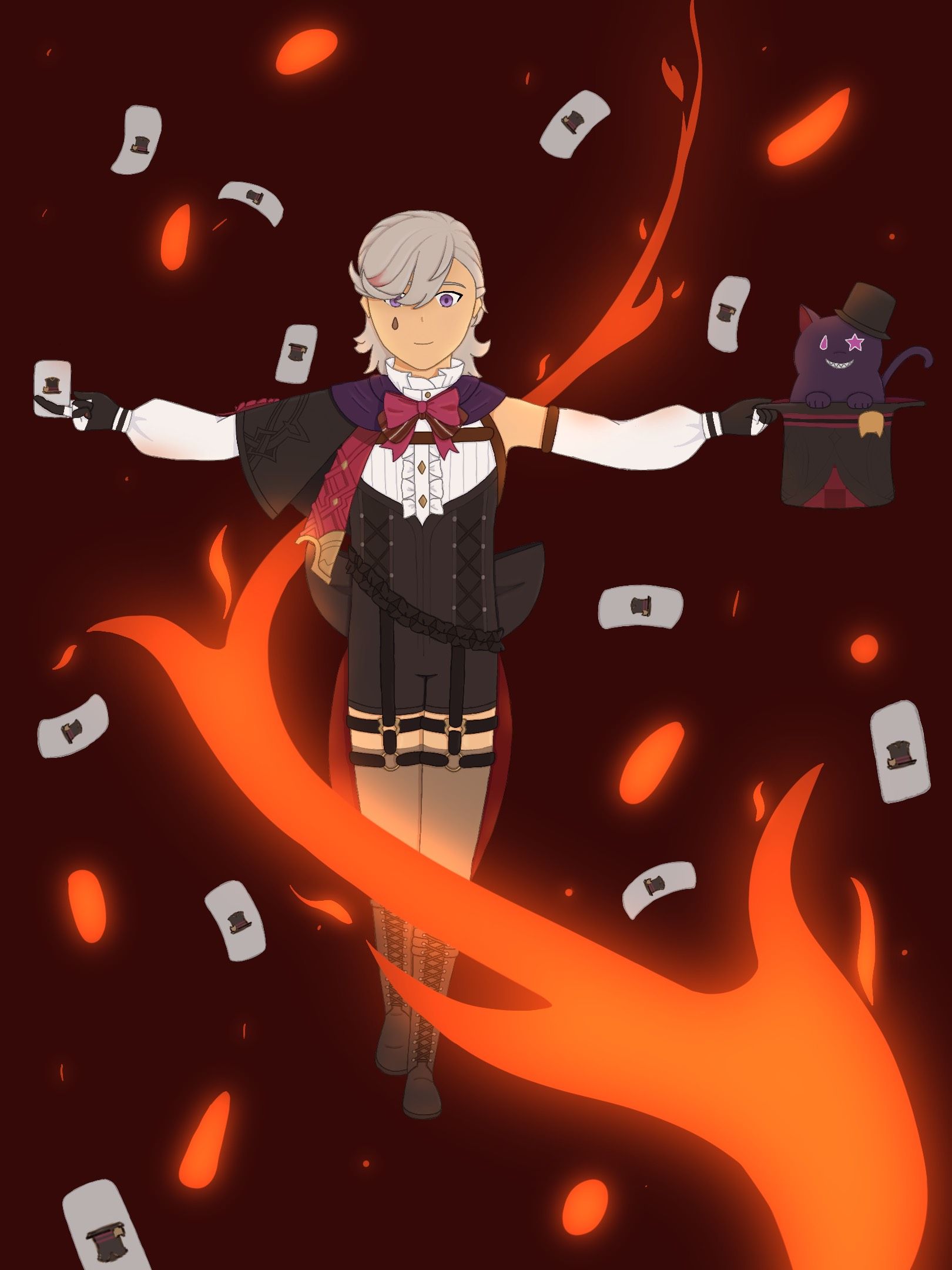 lyney fan art Genshin Impact | HoYoLAB