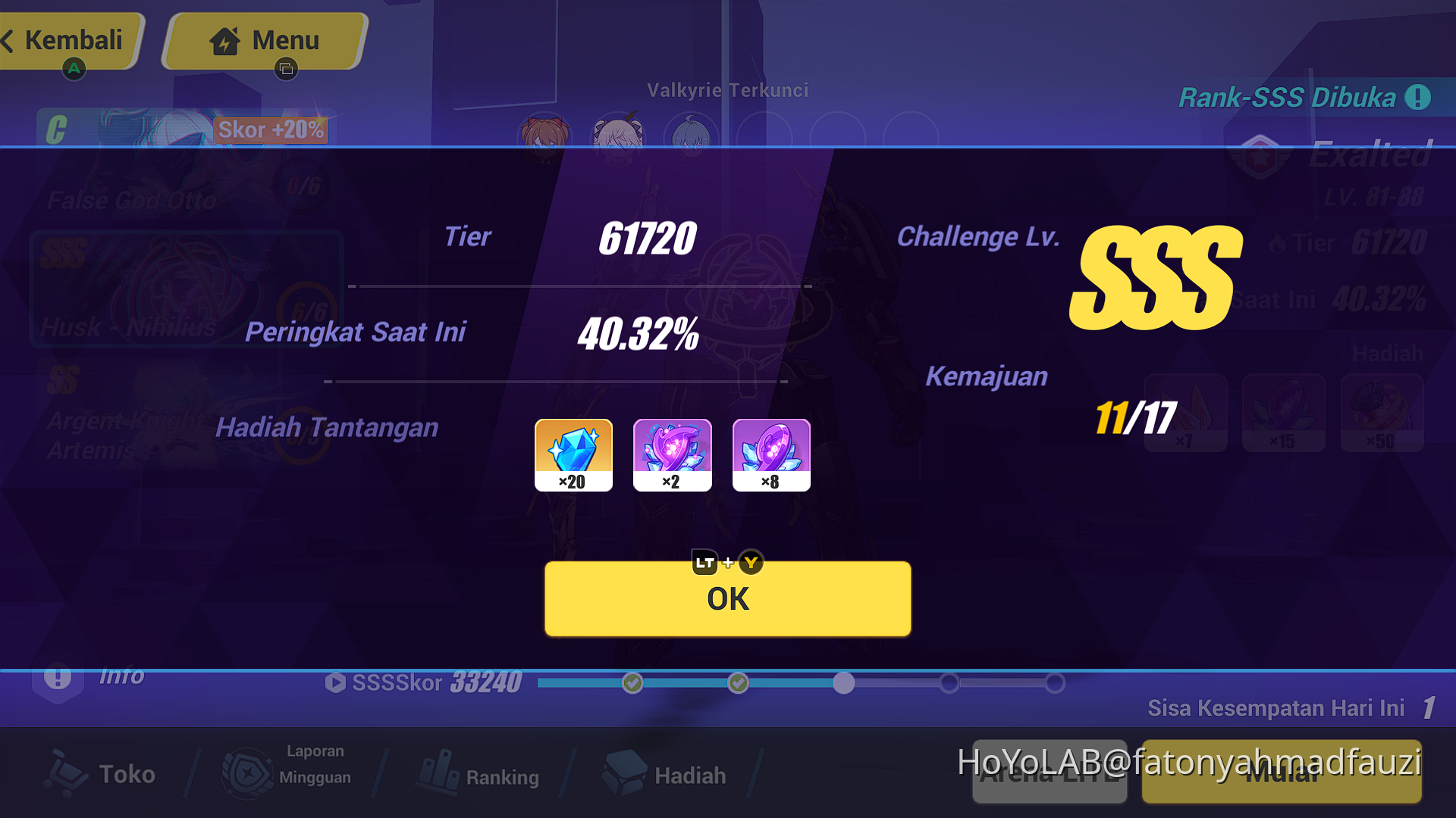 Asuka, Fischl & Natasha Exalted Weekly Boss Husk - Nihilitus Honkai ...