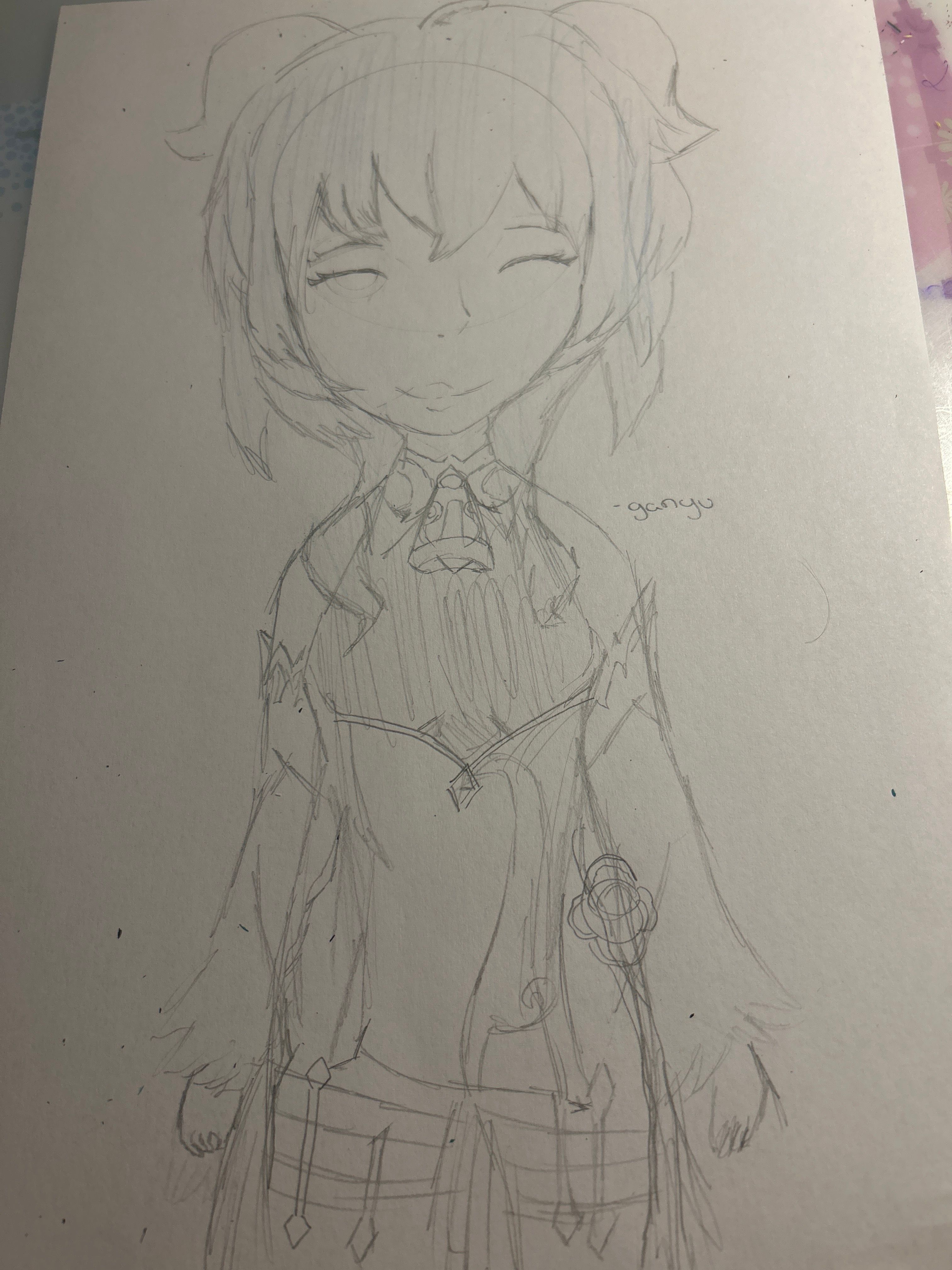 Ganyu drawing (i tried) Genshin Impact | HoYoLAB