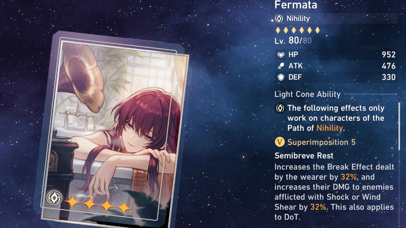 Fermata Lightcone analysis (description, not stats and such) Honkai ...
